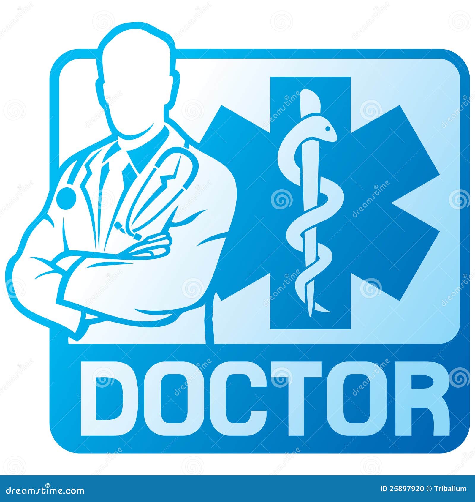Symbole de médecin illustration de vecteur. Illustration du soin - 25897920