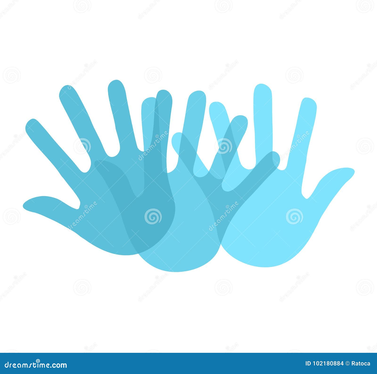 Symbole de main illustration de vecteur. Illustration du main - 102180884