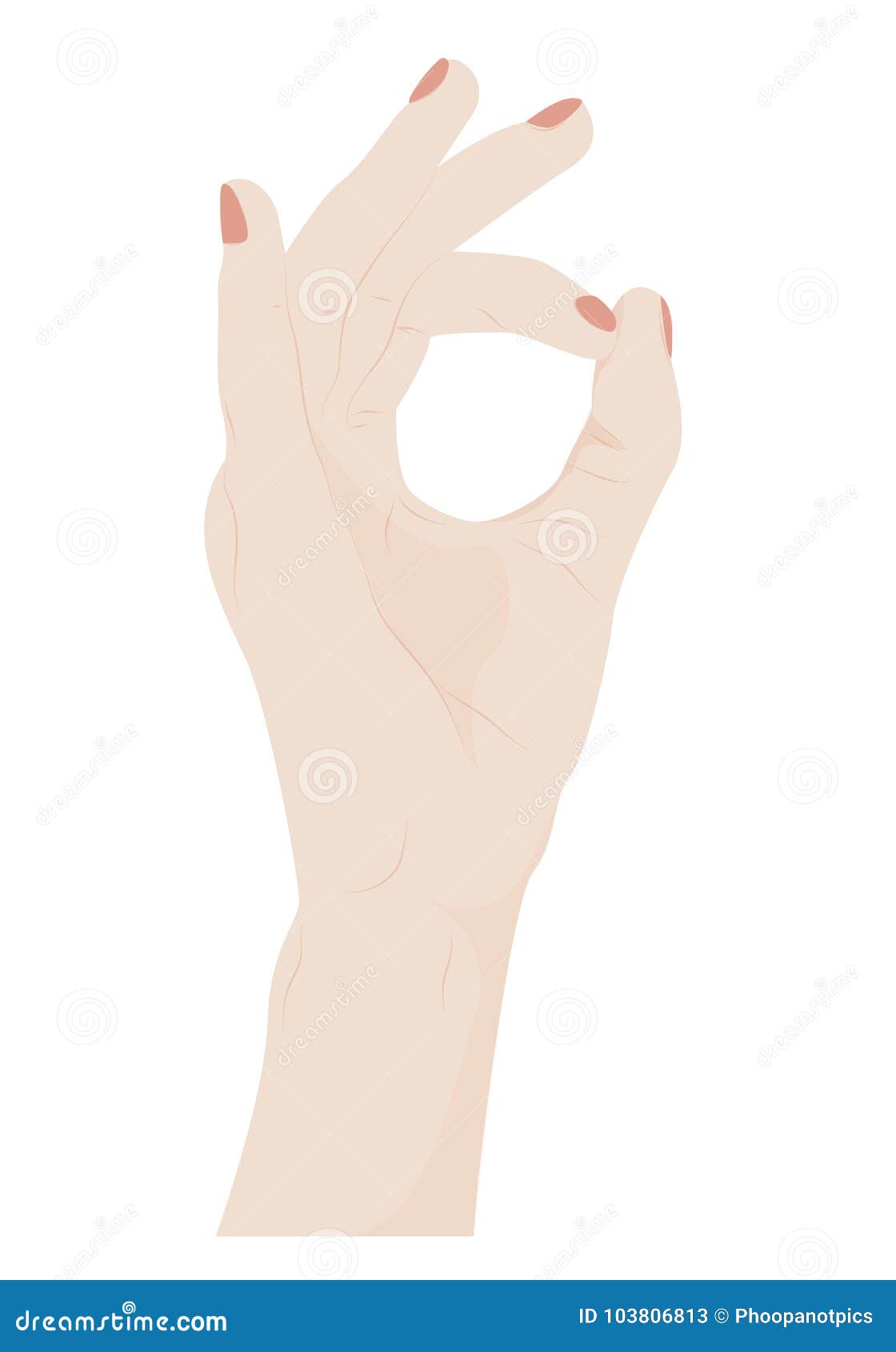 Symbole de main illustration de vecteur. Illustration du doigt - 103806813