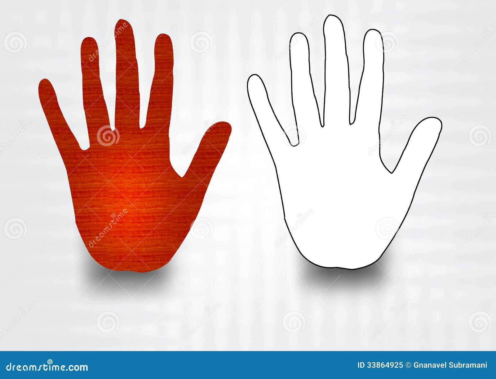 Symbole de main illustration stock. Illustration du illustré - 33864925