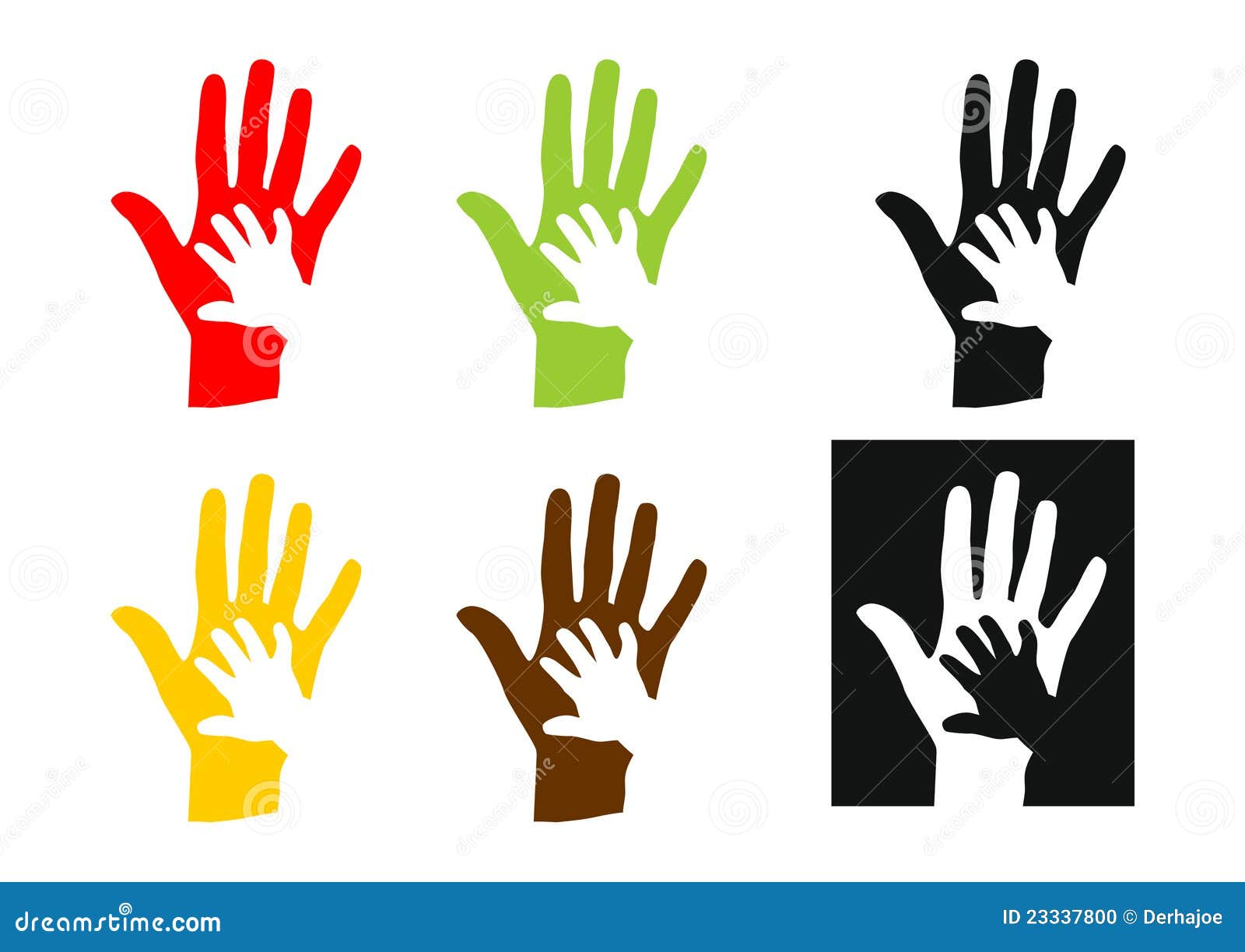 Symbole de main d'enfants illustration stock. Illustration du main ...