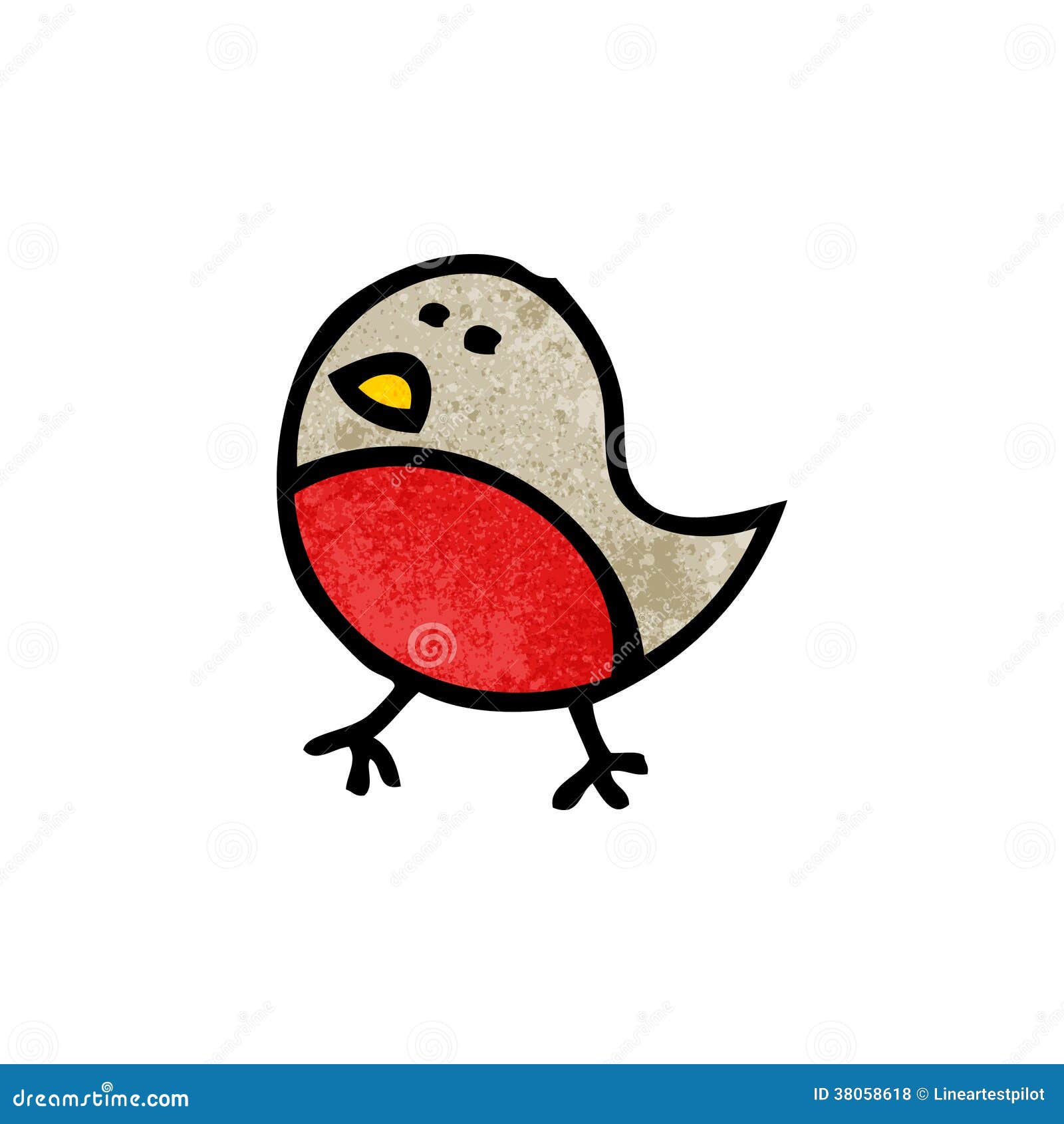 Symbole De Merle De Bande Dessinée Illustration de Vecteur ...