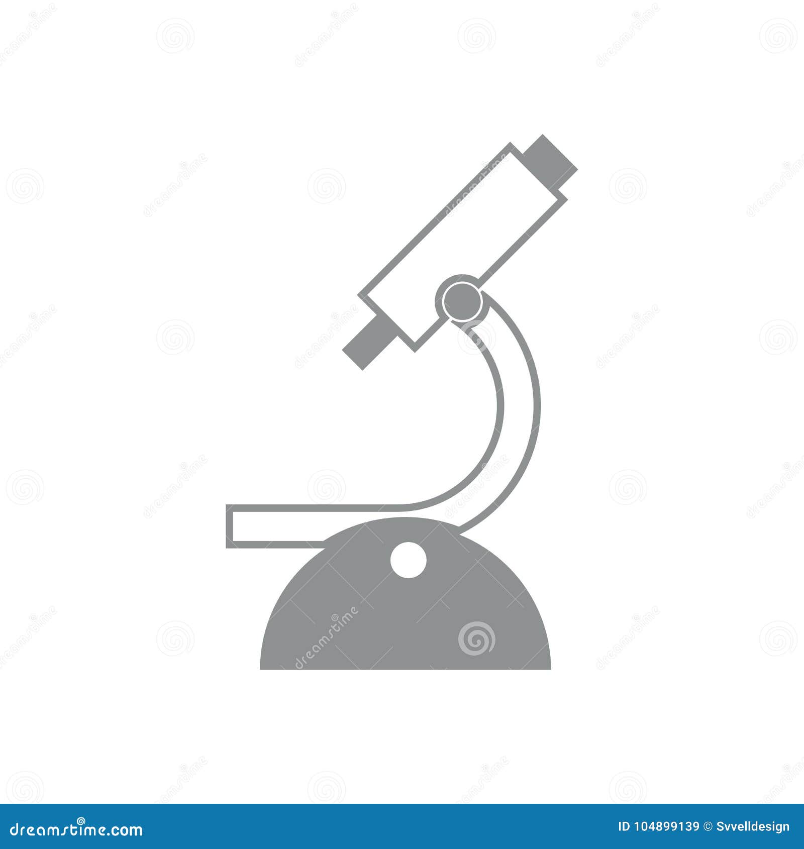 Symbole De Microscope Simple Illustration de Vecteur - Illustration du ...