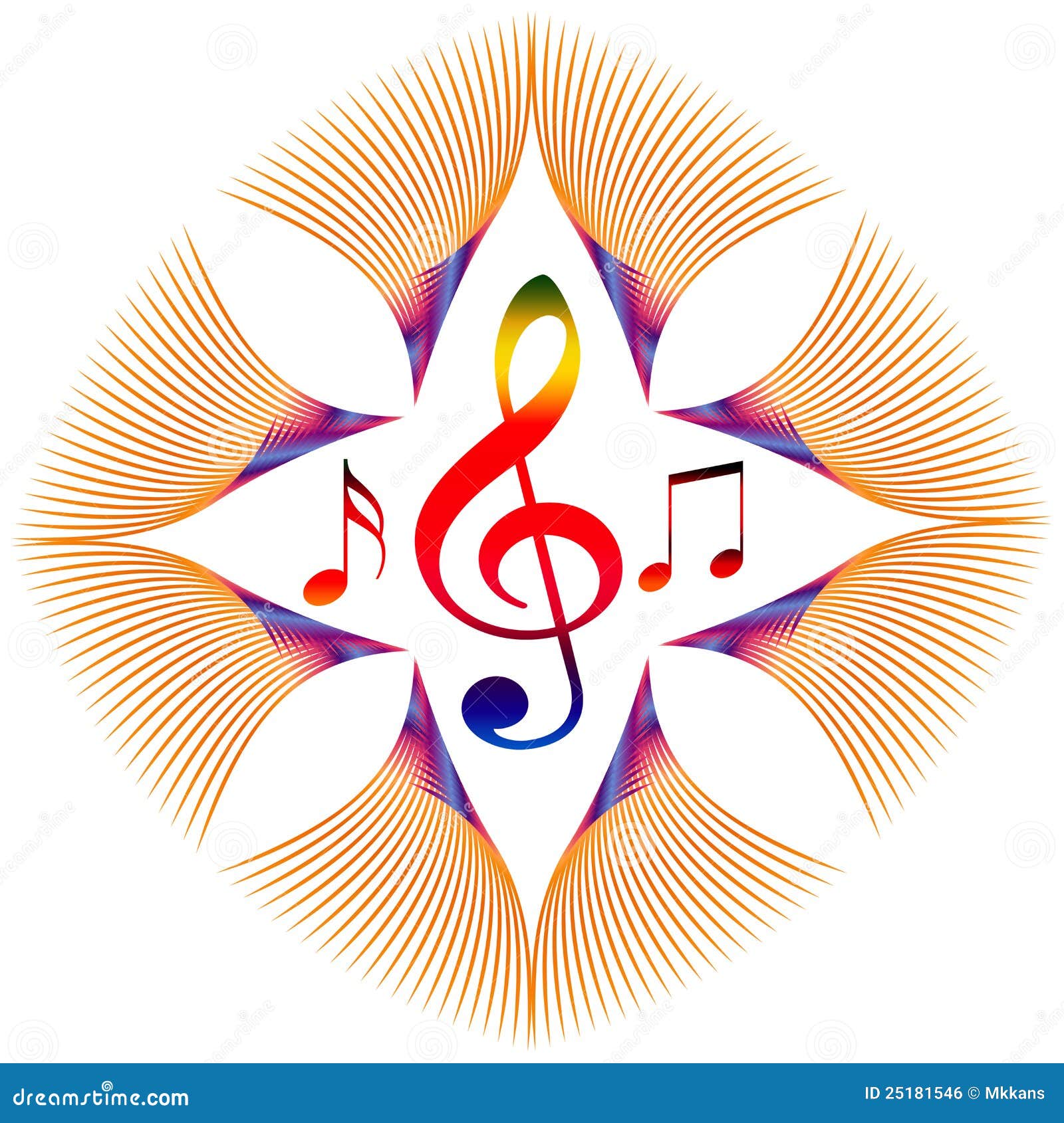 Symbole De Musique Image libre de droits - Image: 25181546