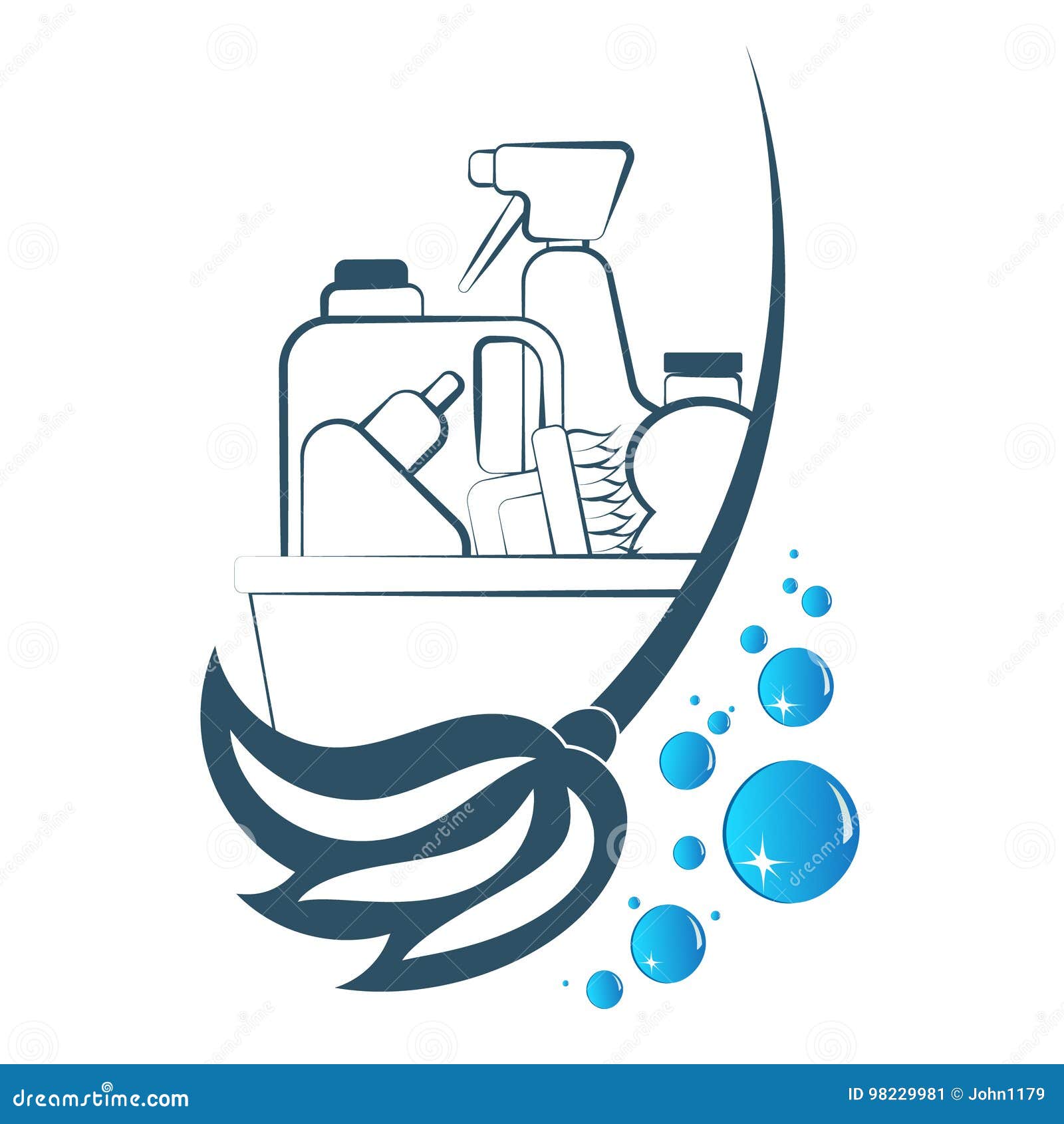 Symbole De Nettoyage Et De Lavage Illustration de Vecteur ...