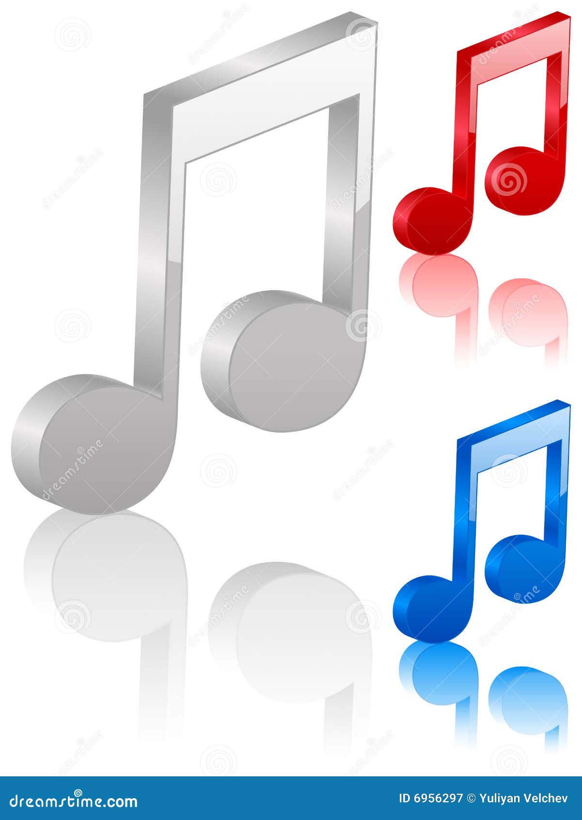 Symbole De Note De La Musique 3d Illustration de Vecteur - Illustration ...