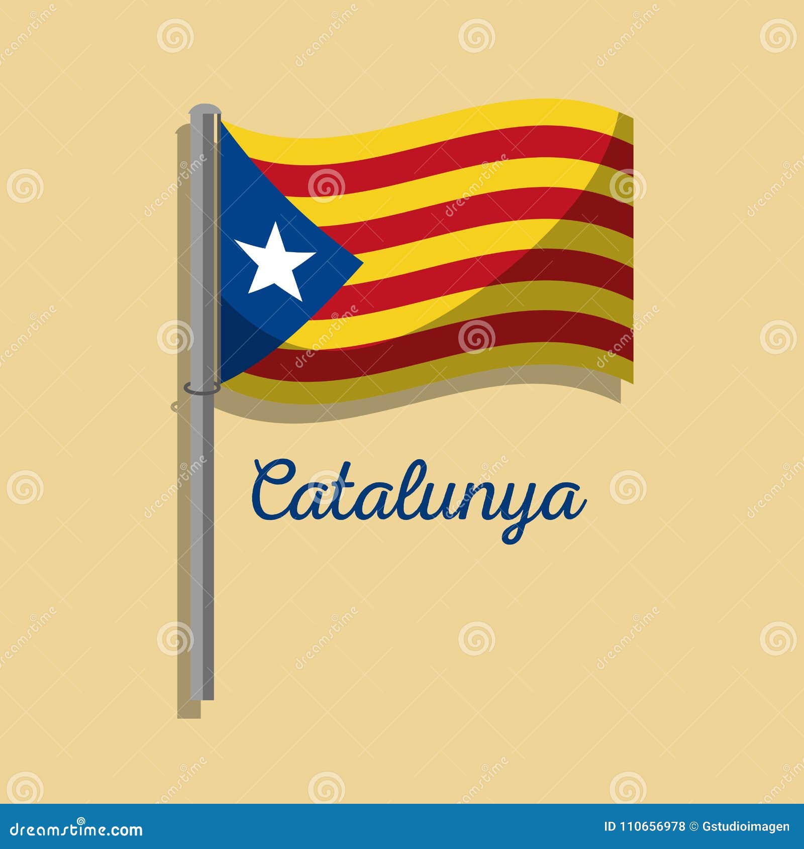 Symbole De Ondulation De Nationalisme De Courrier De Drapeau De La ...