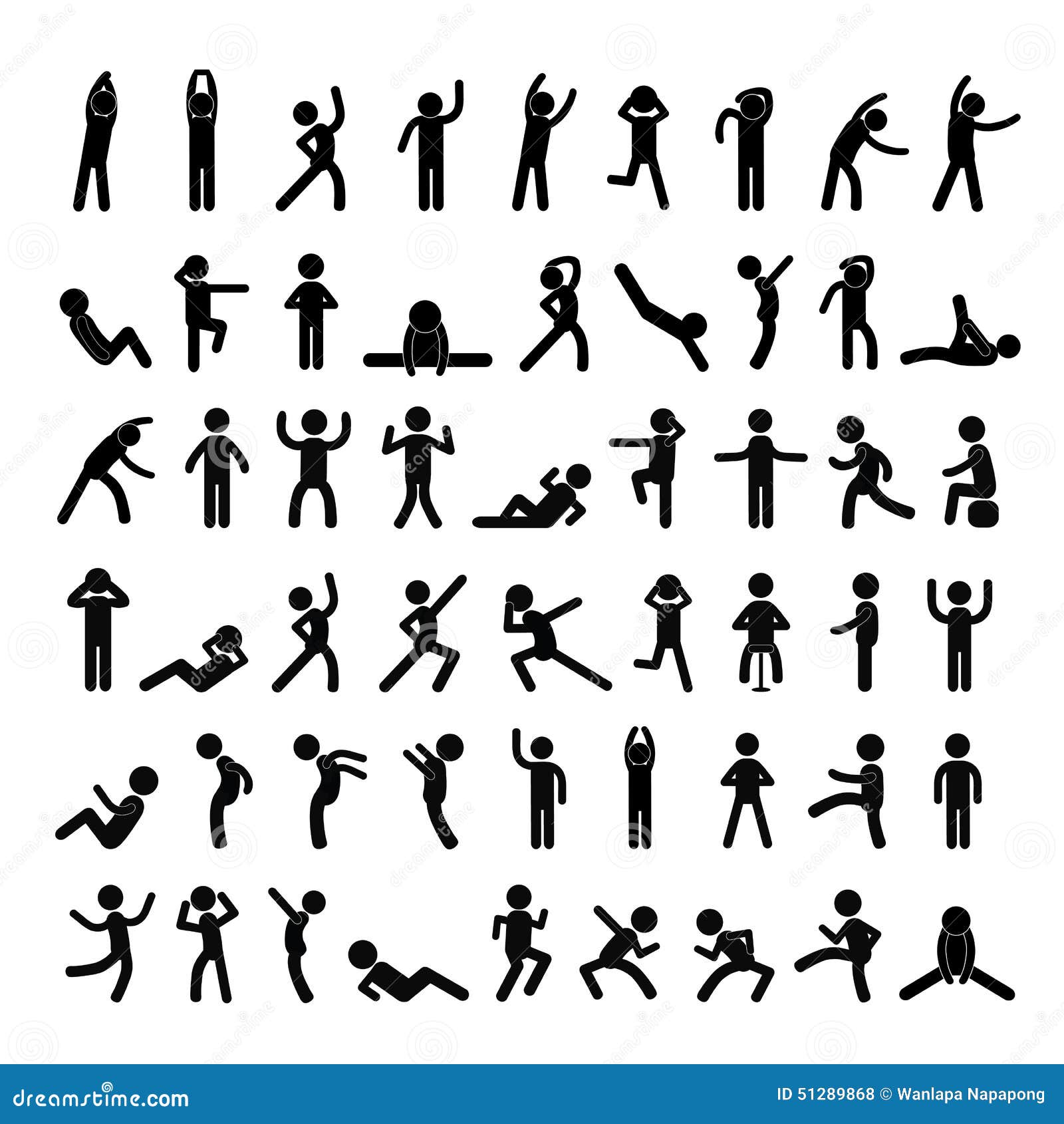 Symbole De Personnes D'action Illustration de Vecteur - Illustration du ...