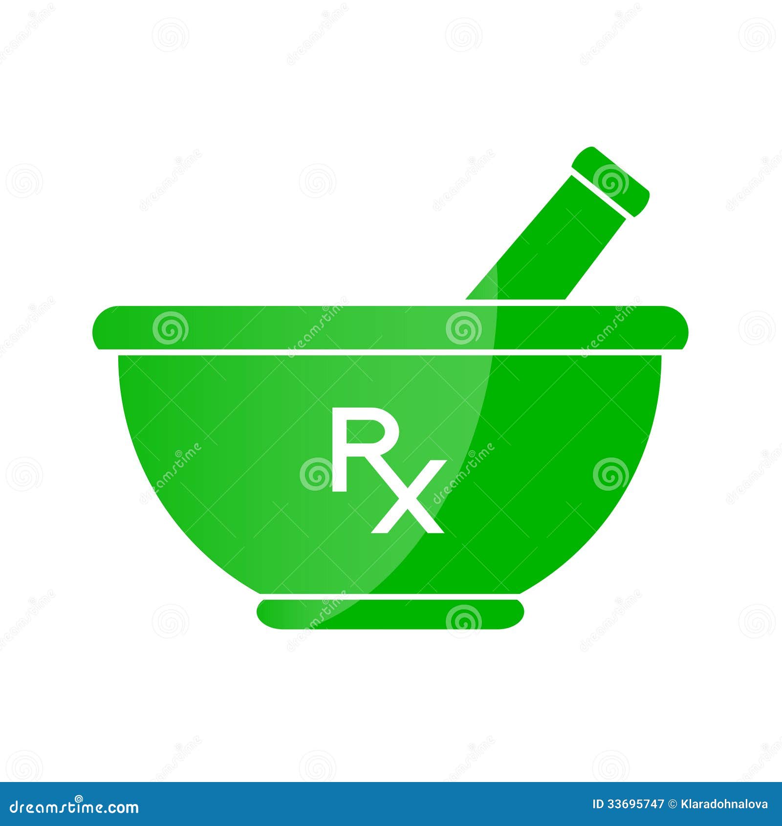 Symbole De Pharmacie - Mortier Et Pilon En Vert Illustration de Vecteur ...