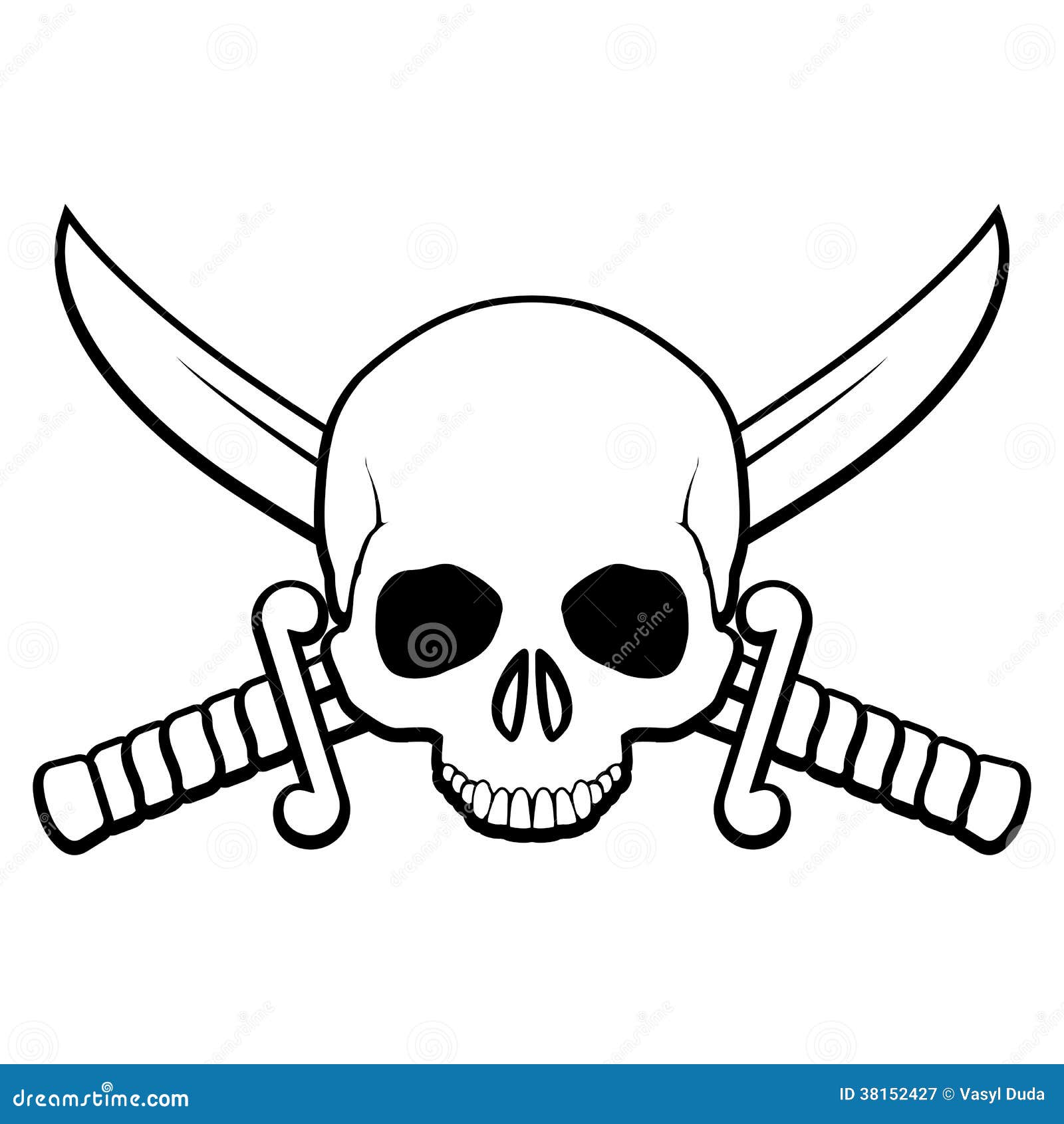 Symbole de pirate illustration de vecteur. Illustration du attention ...