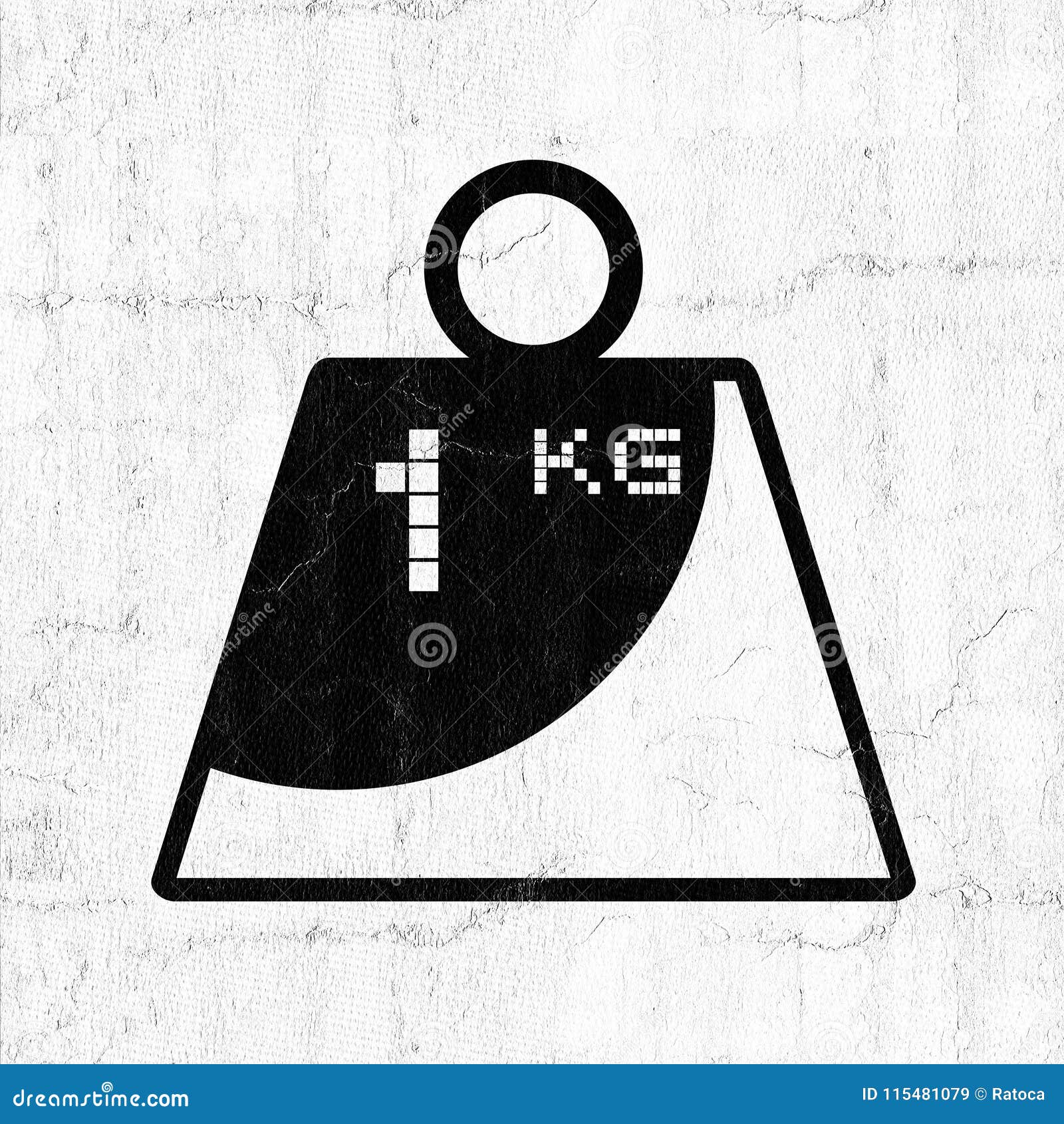 Symbole de poids illustration stock. Illustration du mesure - 115481079