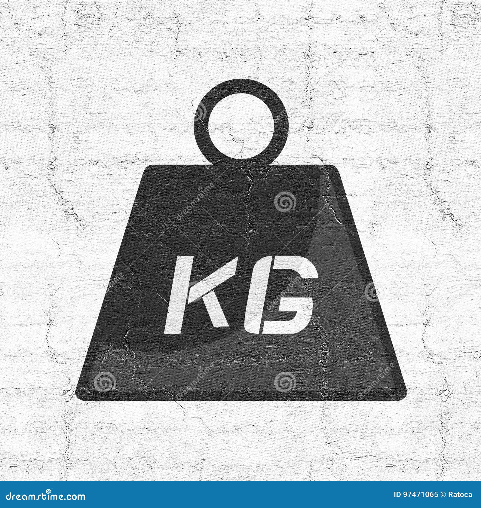 Symbole de poids illustration stock. Illustration du pouvoir - 97471065