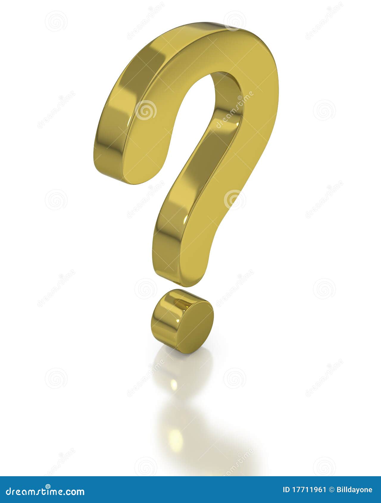 Symbole De Point D'interrogation D'or Illustration Stock - Illustration ...