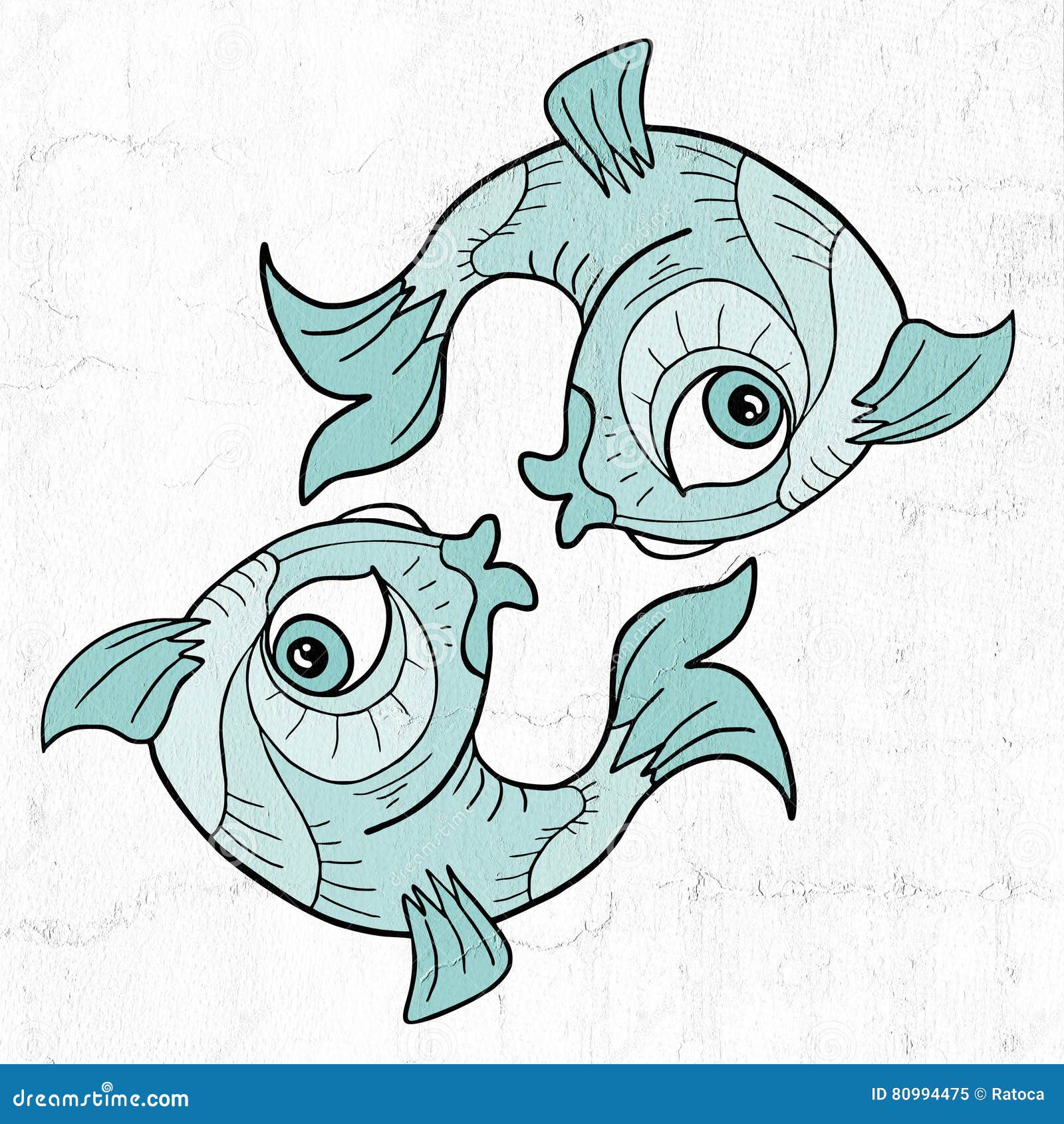 Symbole de Poissons illustration stock. Illustration du créateur - 80994475