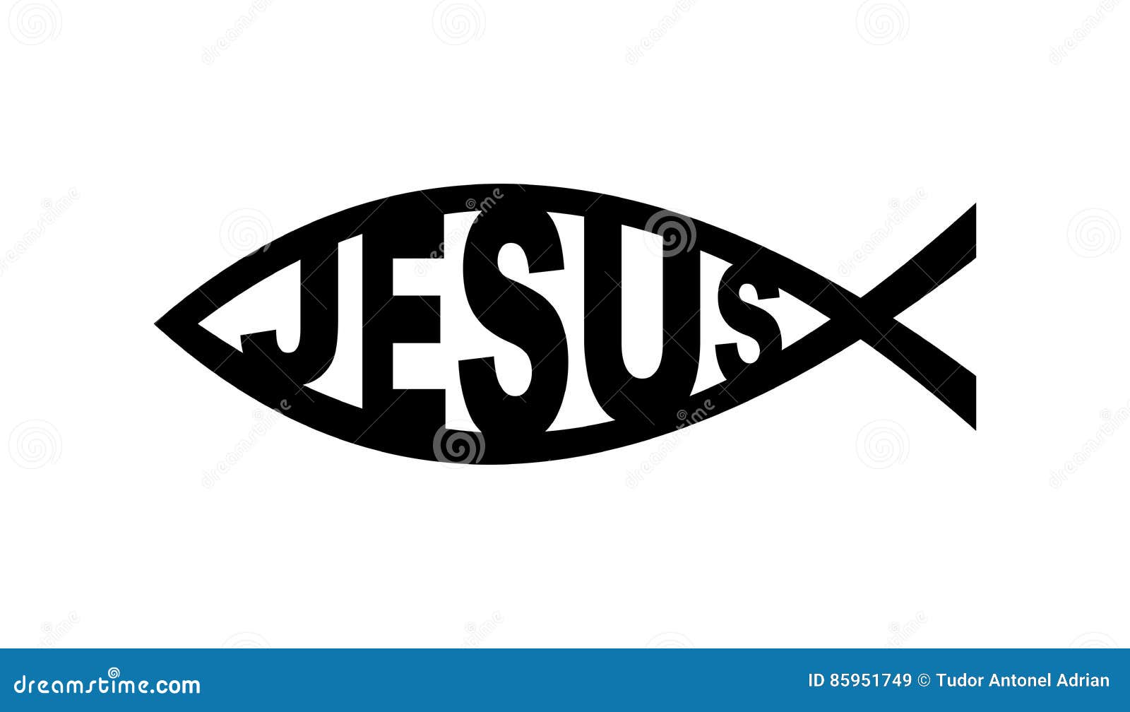 Symbole De Poissons De Jésus Illustration Stock - Illustration du jésus ...