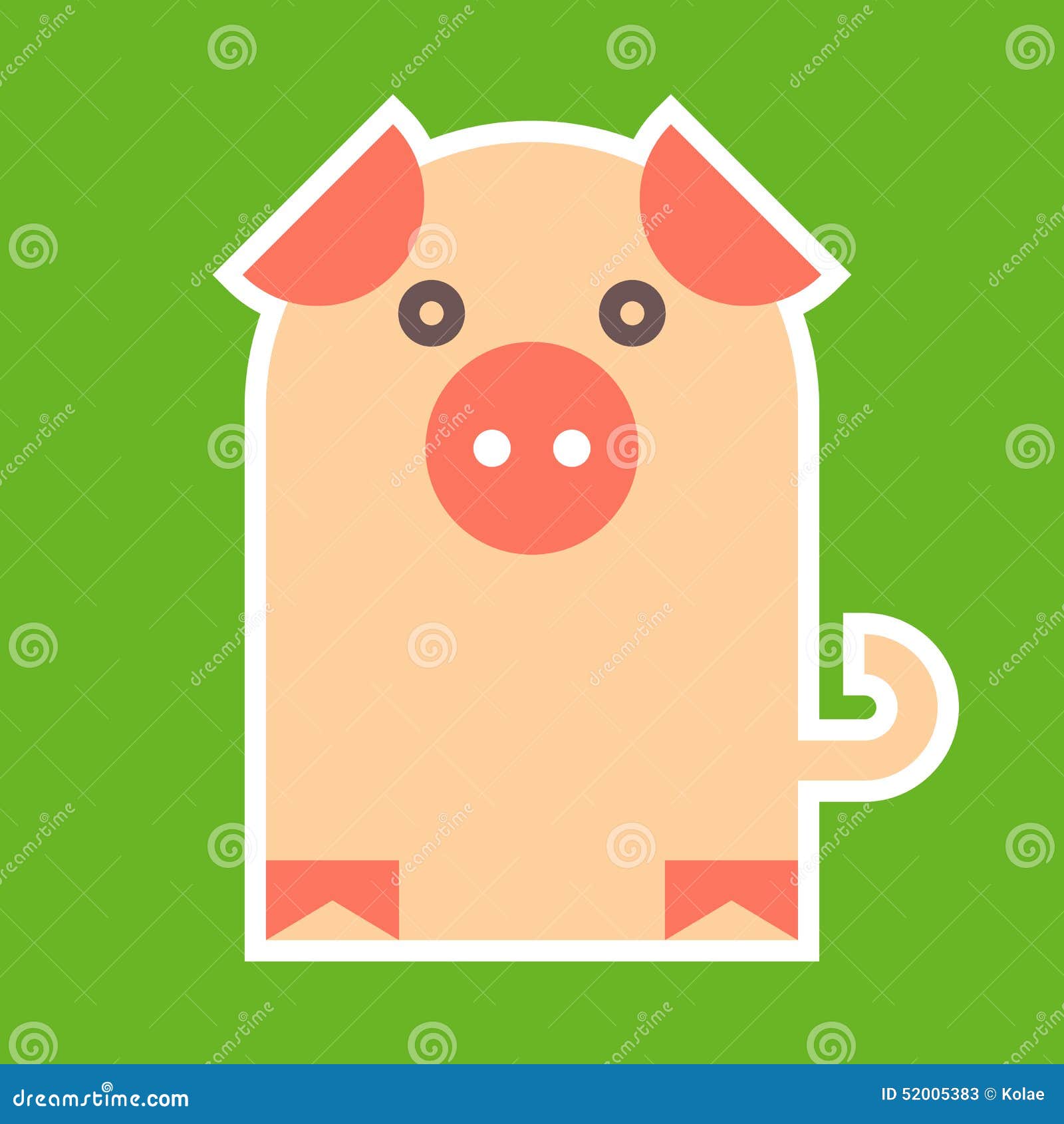 Symbole de porc illustration de vecteur. Illustration du dessin - 52005383