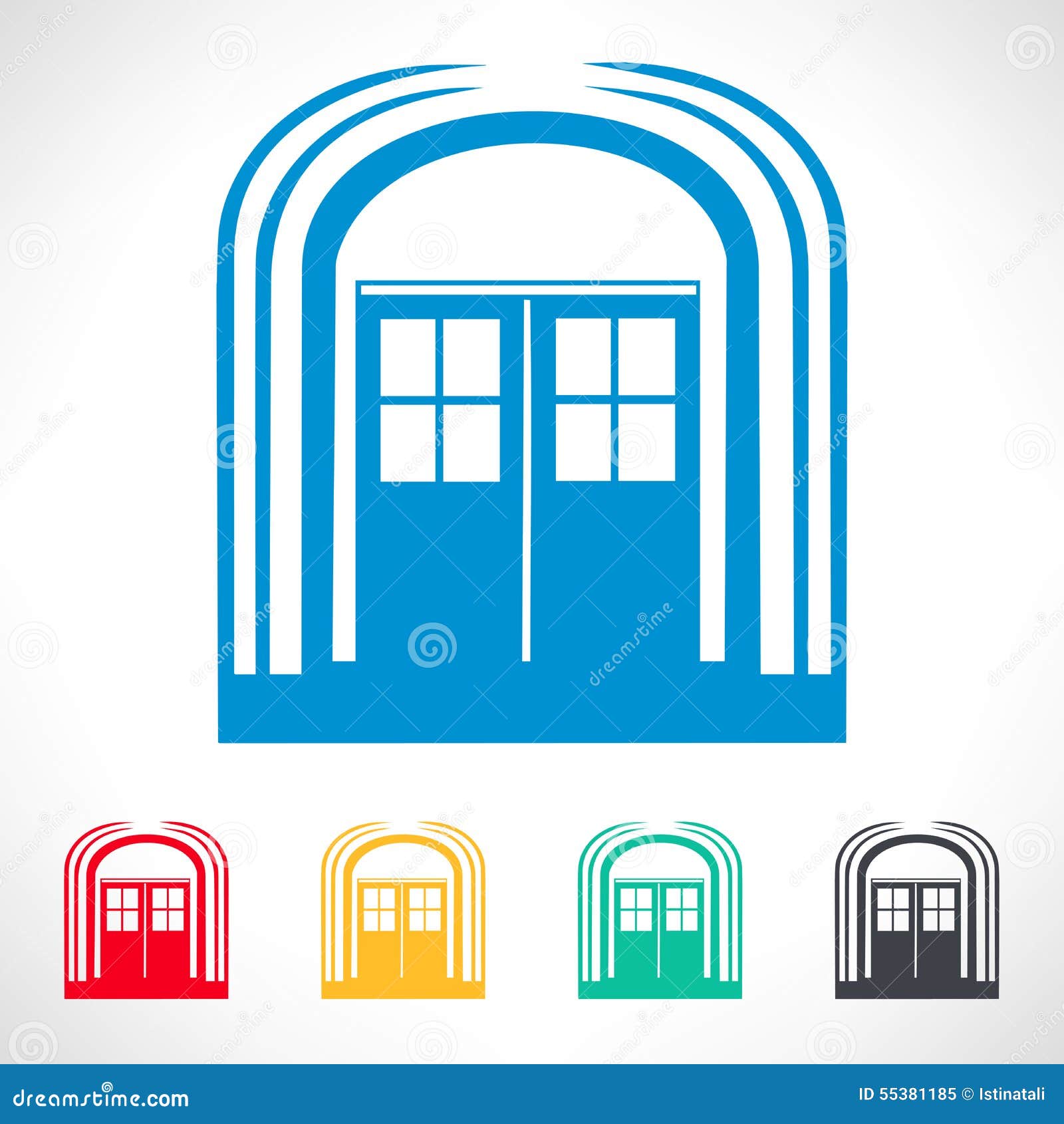 Symbole de porte illustration de vecteur. Illustration du entrée - 55381185