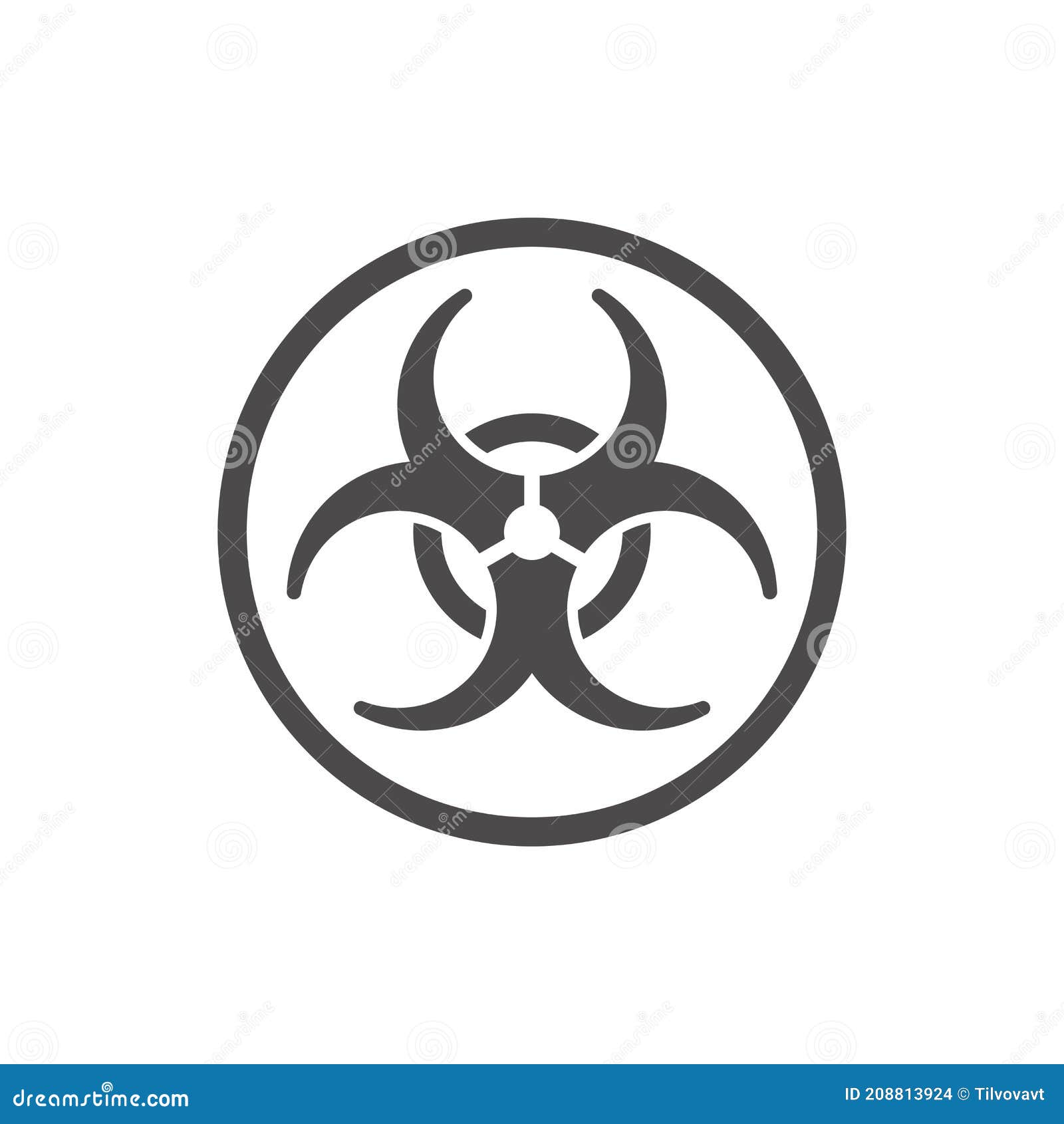 Symbole De Risque Biologique. Illustration de Vecteur - Illustration du ...