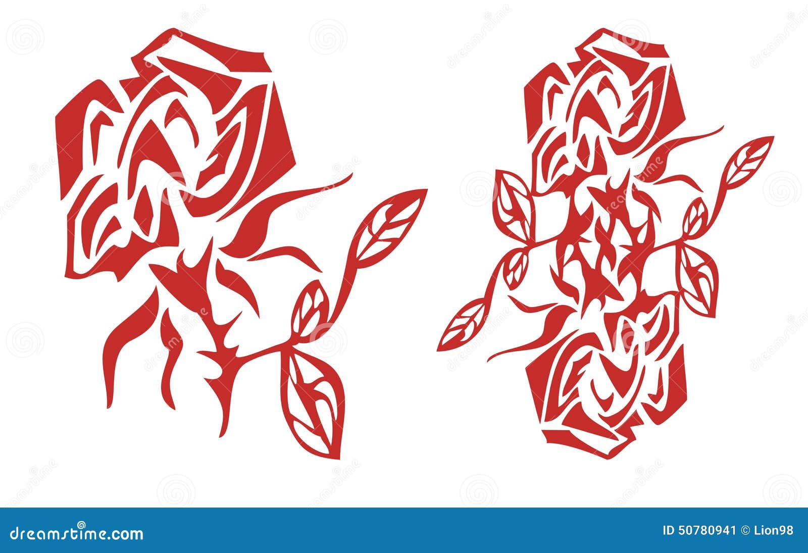 Symbole de rose de rouge illustration de vecteur. Illustration du ...