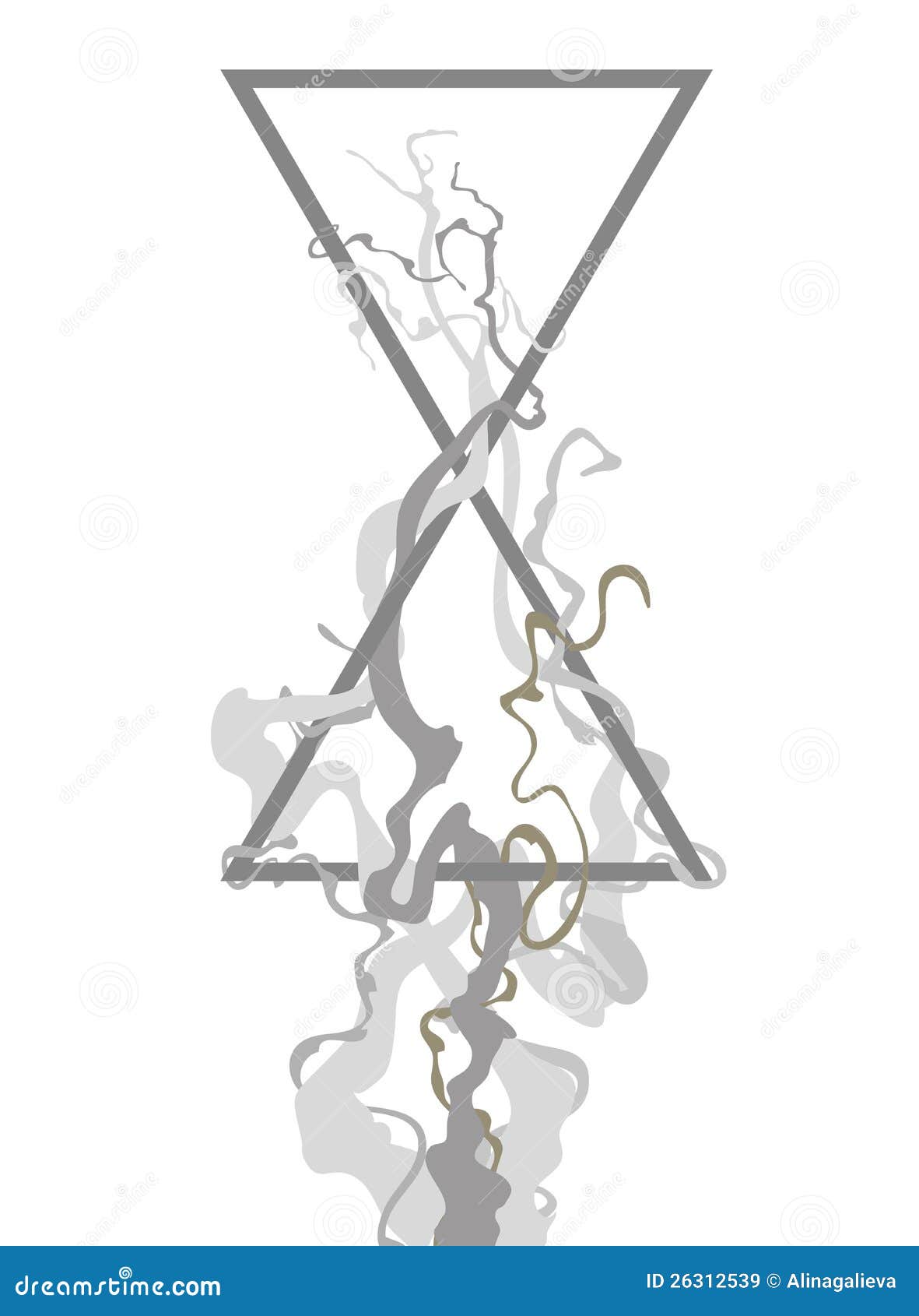 Symbole de sablier illustration stock. Illustration of intellectuel ...