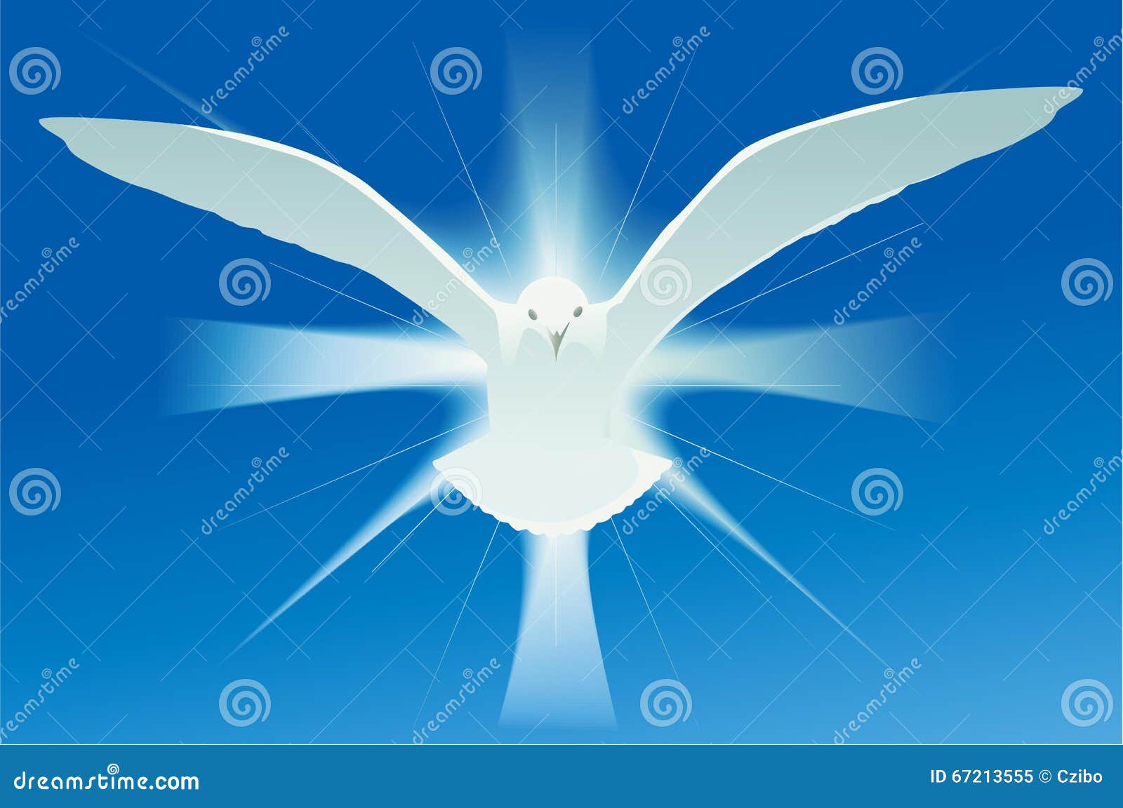 Symbole de Saint-Esprit illustration de vecteur. Illustration du ...