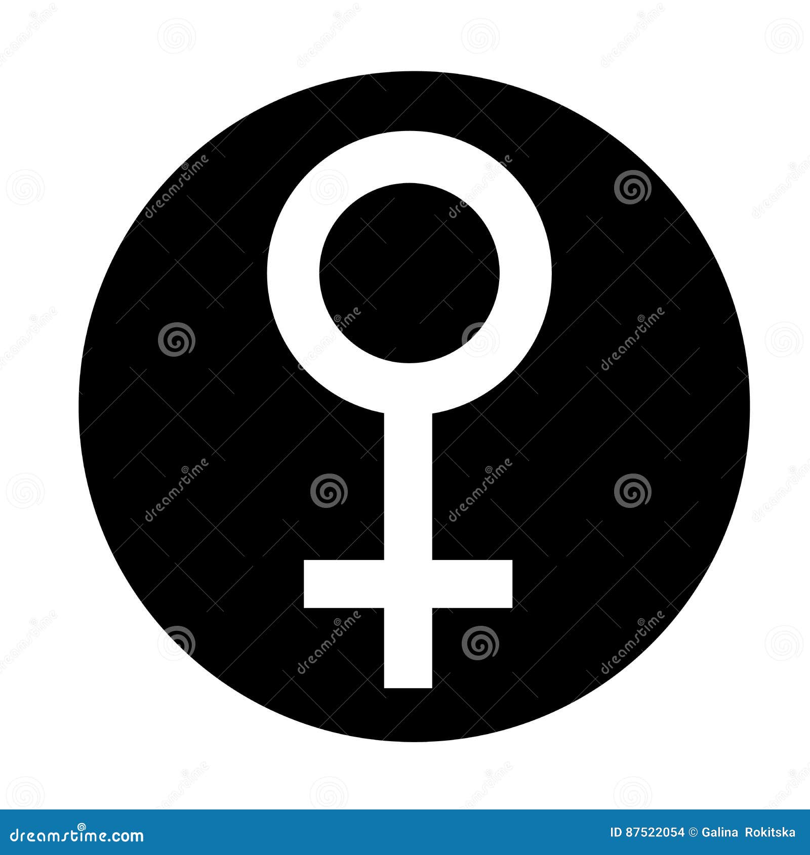 Symbole De Sexe Symbole Plat De Femme De Genre E Illustration De
