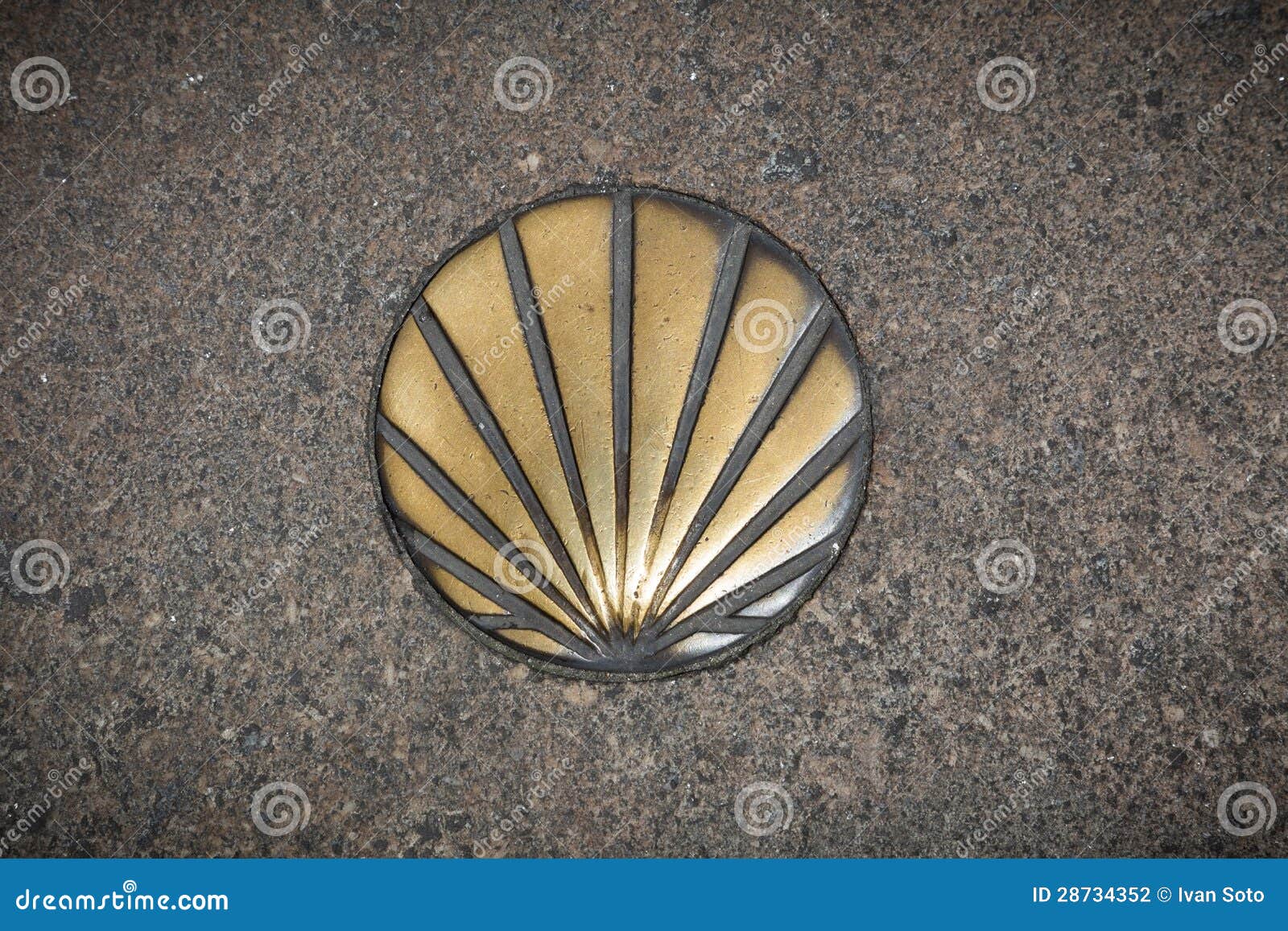 Symbole De Shell Du Camino De Santiago Photo stock - Image du espagne ...