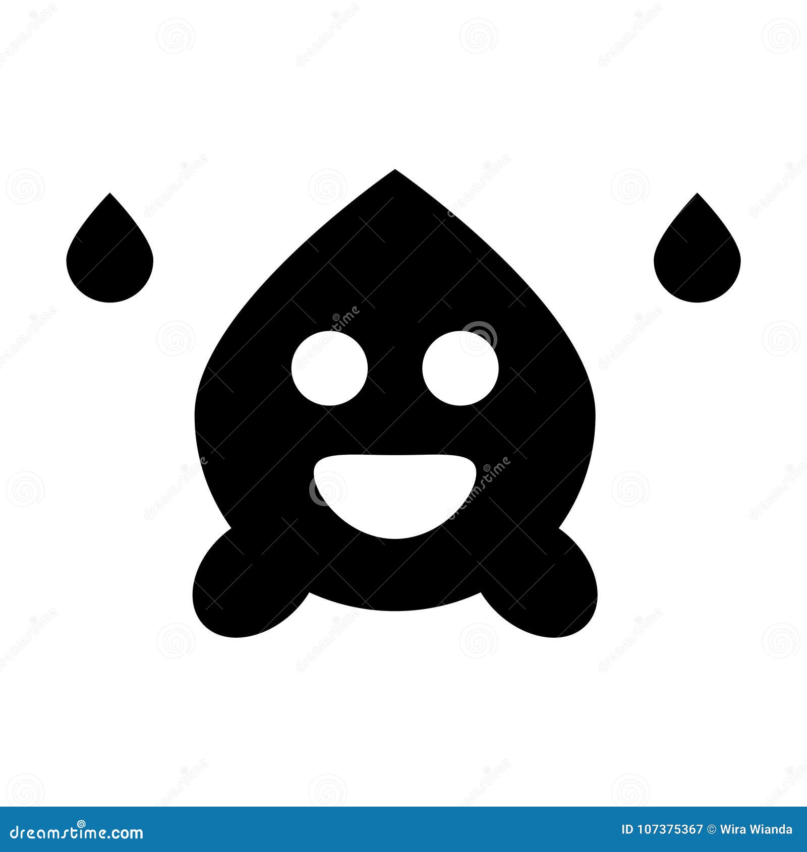 Symbole de signe de l'eau illustration de vecteur. Illustration du main ...