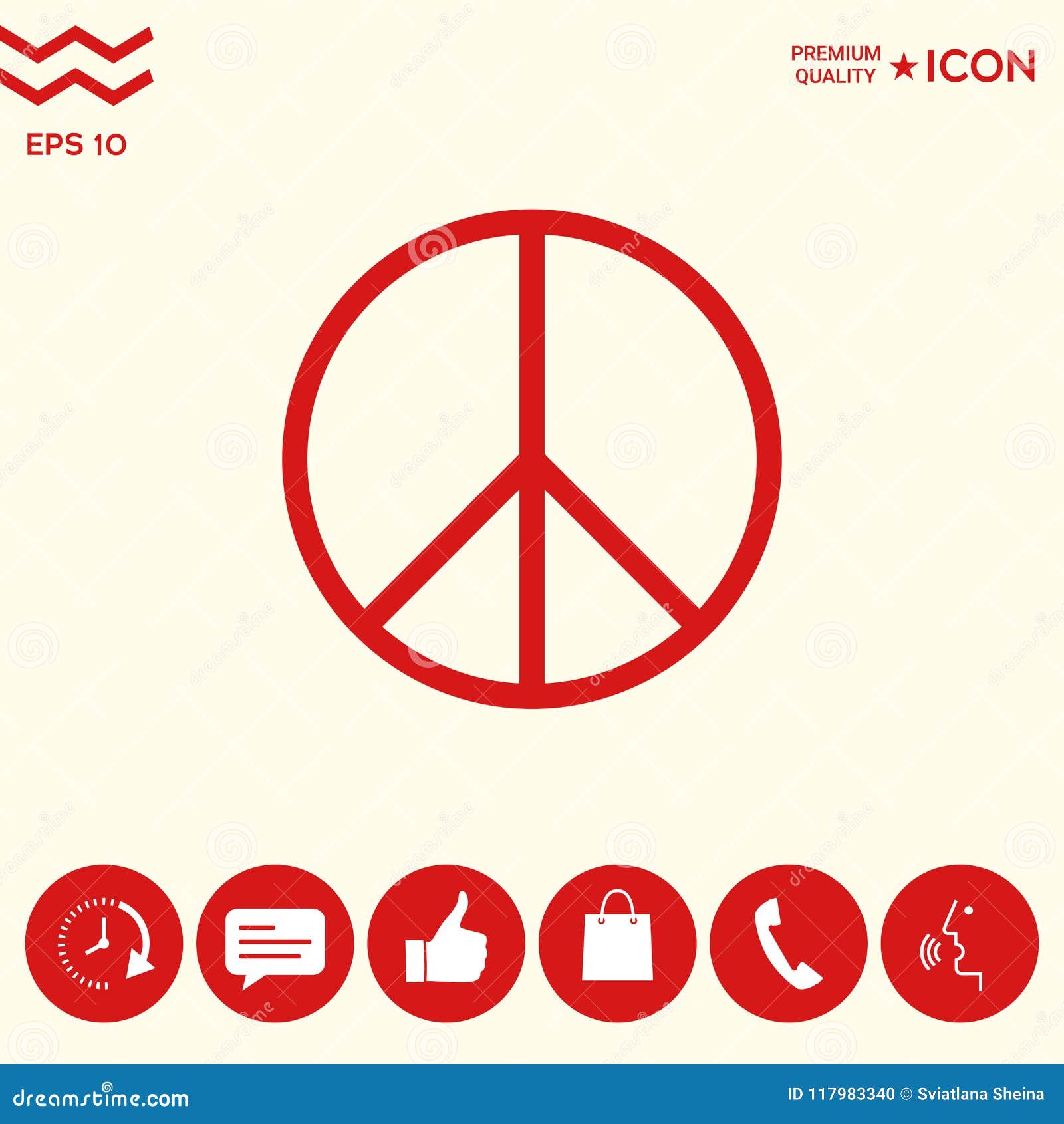 Symbole de signe de paix illustration de vecteur. Illustration du fond ...