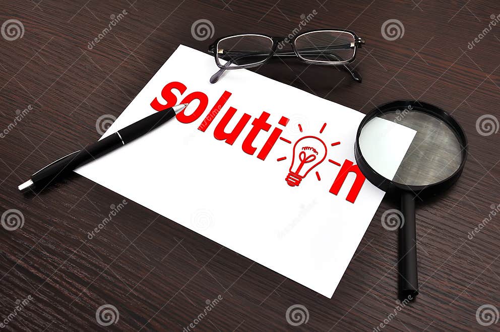 Symbole de solution image stock. Image du compagnie, graphique - 28776181