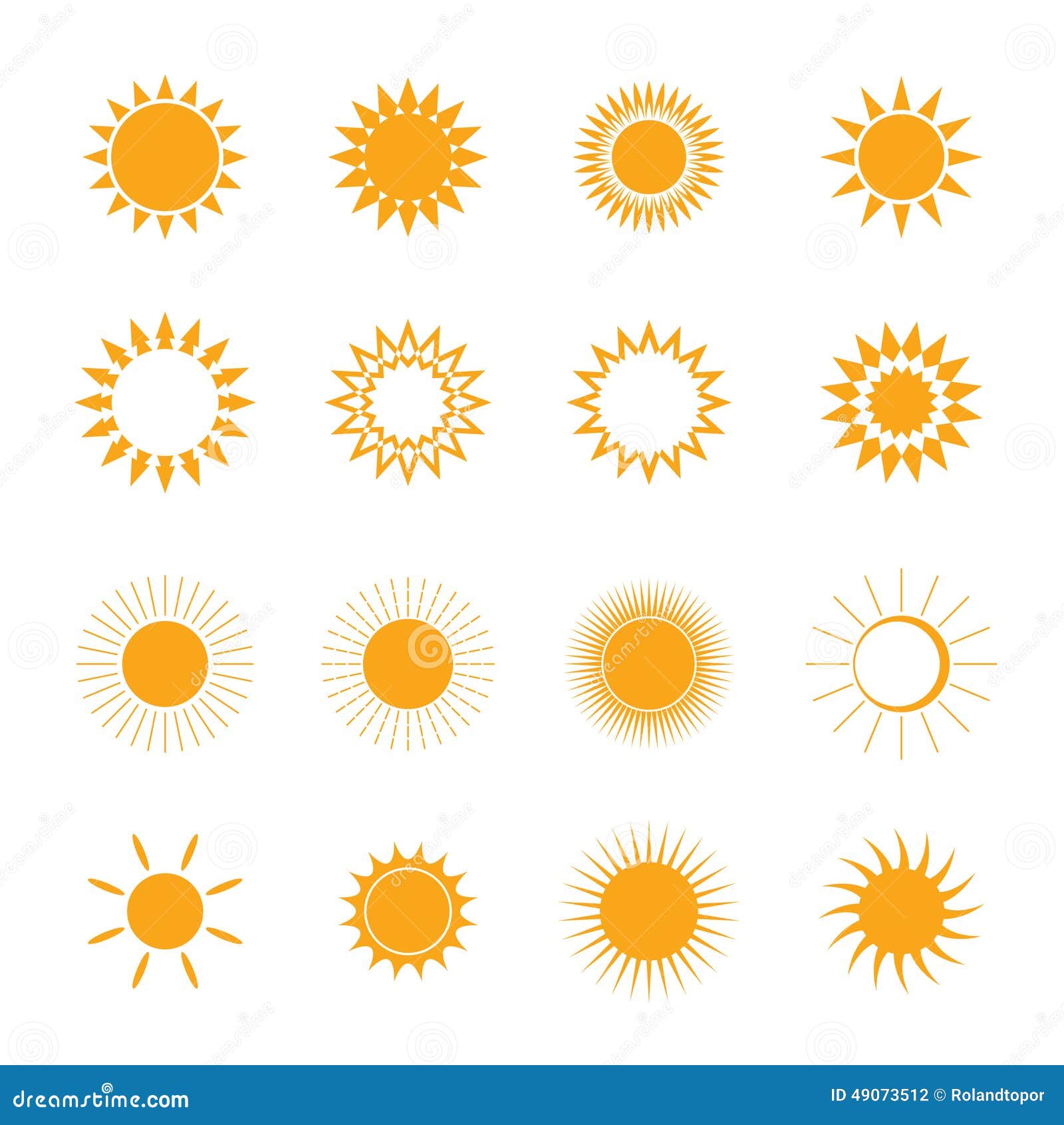 Symbole de Sun illustration stock. Illustration du graphisme - 49073512