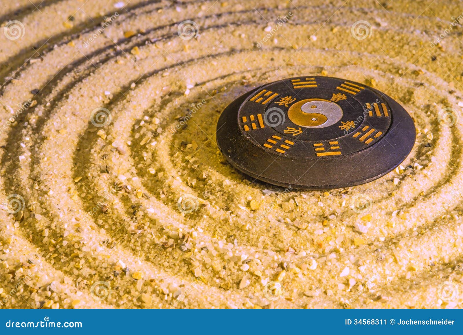 Symbole de Tao image stock. Image du concentration, sable - 34568311