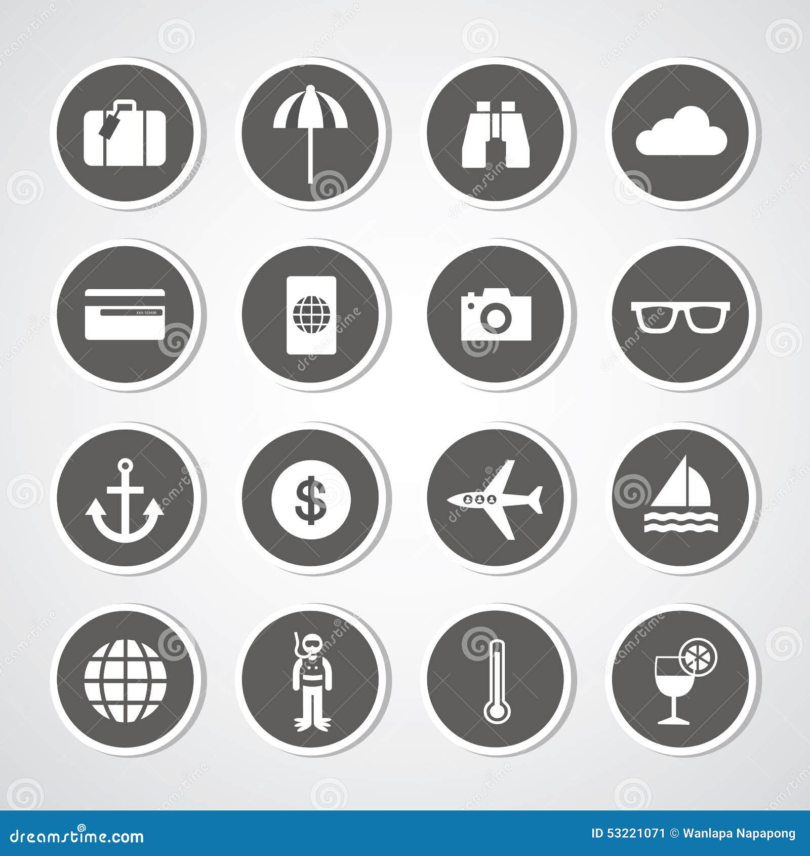 Symbole de tourisme illustration de vecteur. Illustration du voyage ...