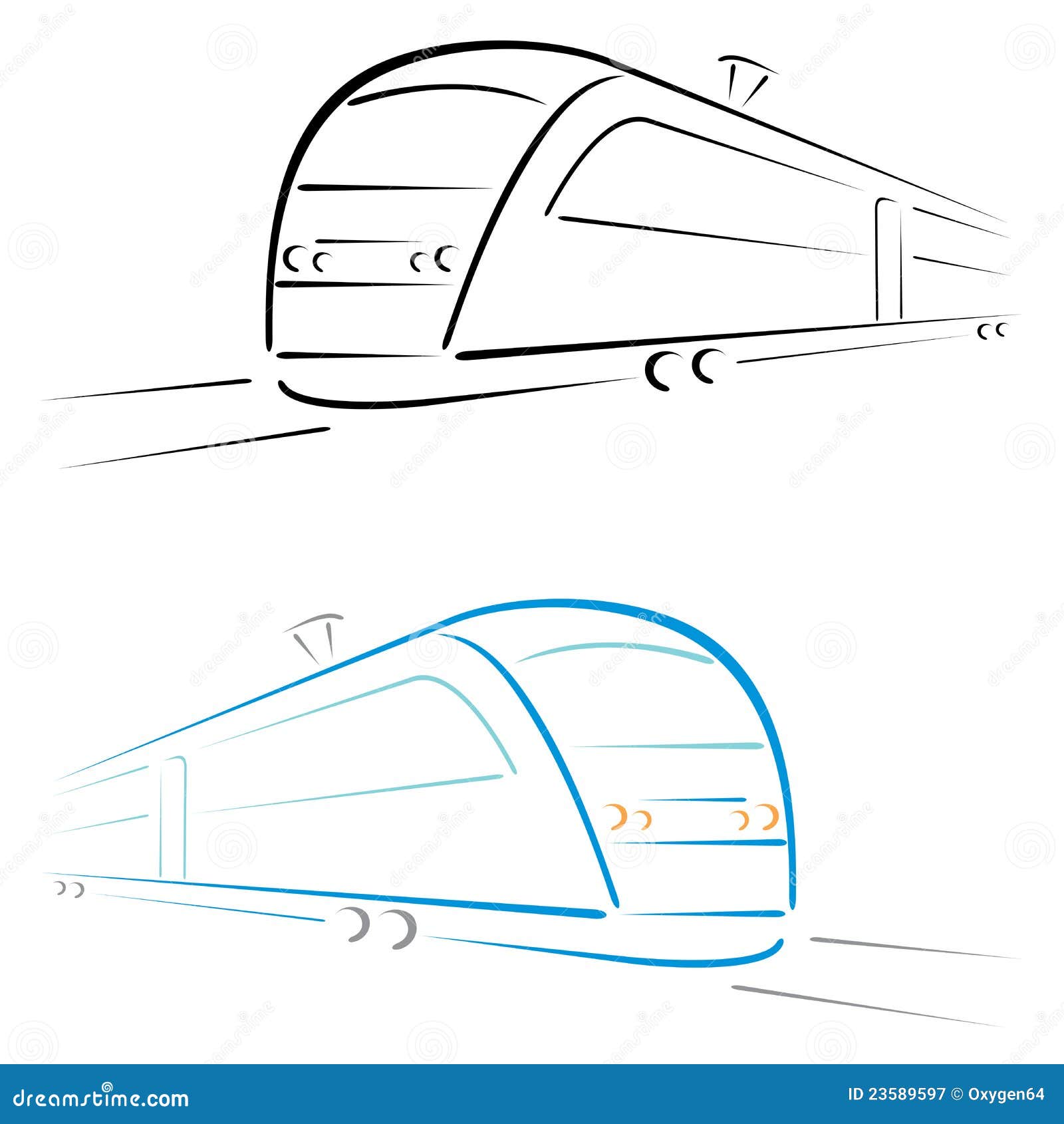 Symbole de train illustration de vecteur. Illustration du logo - 23589597