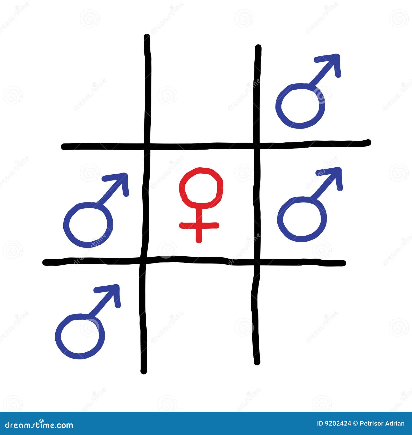 Symbole De Vecteur De Signe De Jeu De Sexe Illustration De Vecteur
