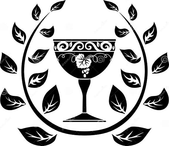 Symbole de vin illustration de vecteur. Illustration du décoration ...