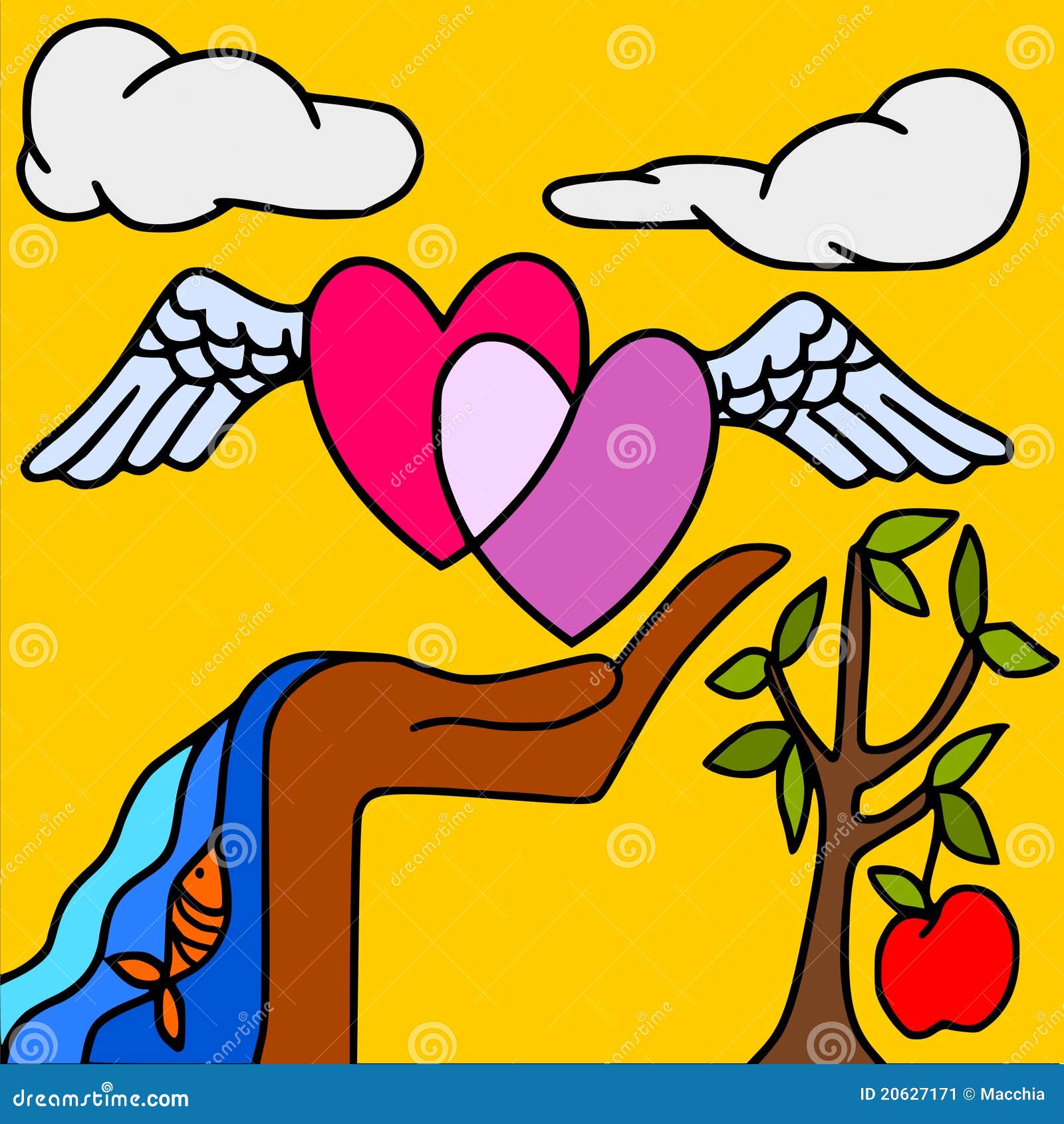 Symbole der Liebe vektor abbildung. Illustration von romantisch - 20627171