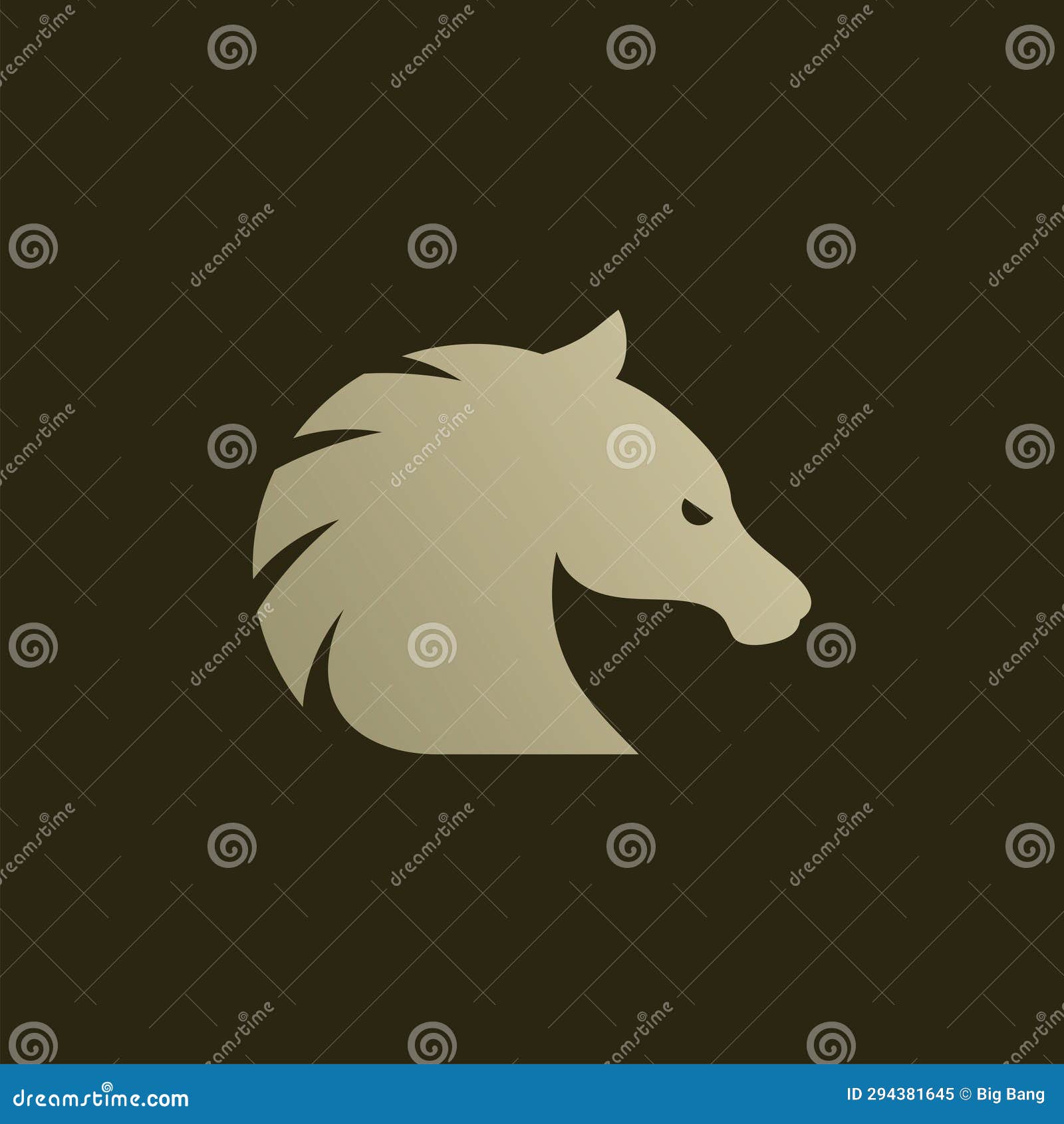 Symbole Du Logo Du Cheval Abstrait Dessin Vectoriel Illustration de ...