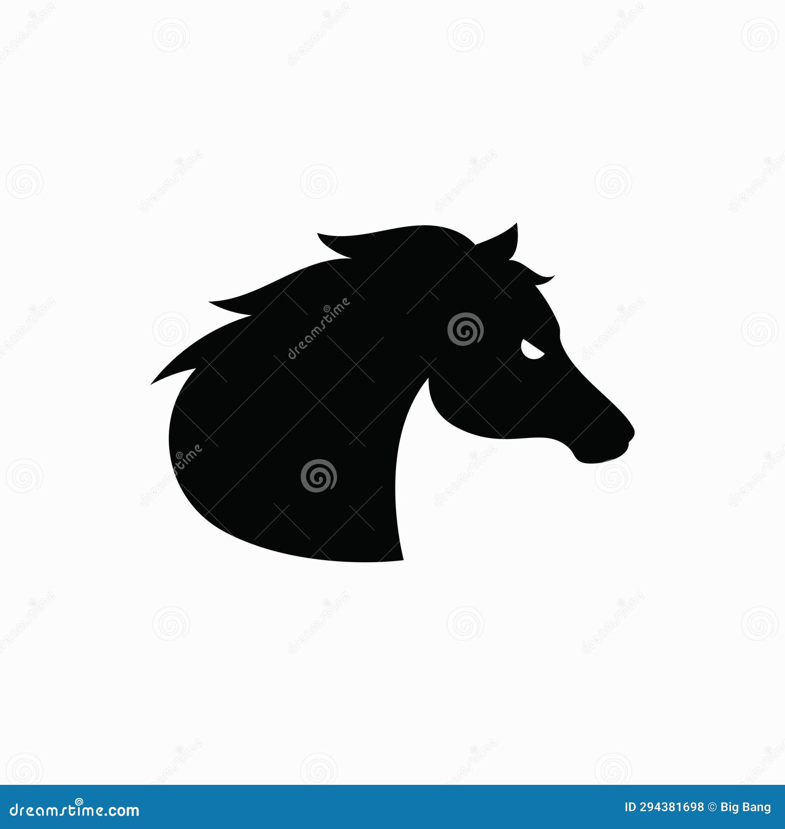 Symbole Du Logo Du Cheval Abstrait Dessin Vectoriel Illustration de ...
