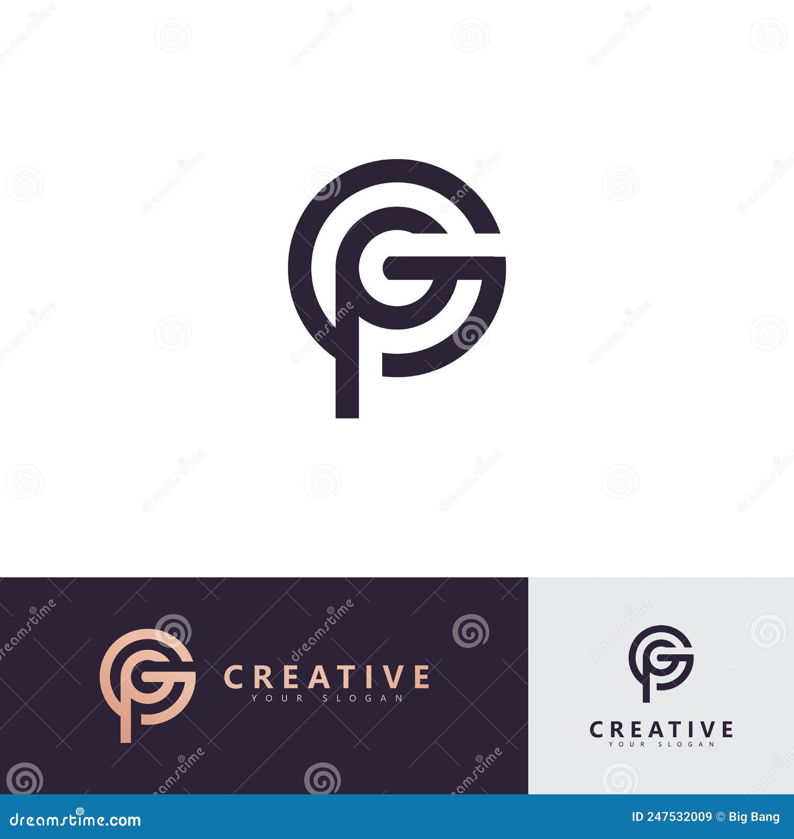 Symbole Du Logo Vectoriel Gfp Initia Illustration de Vecteur ...