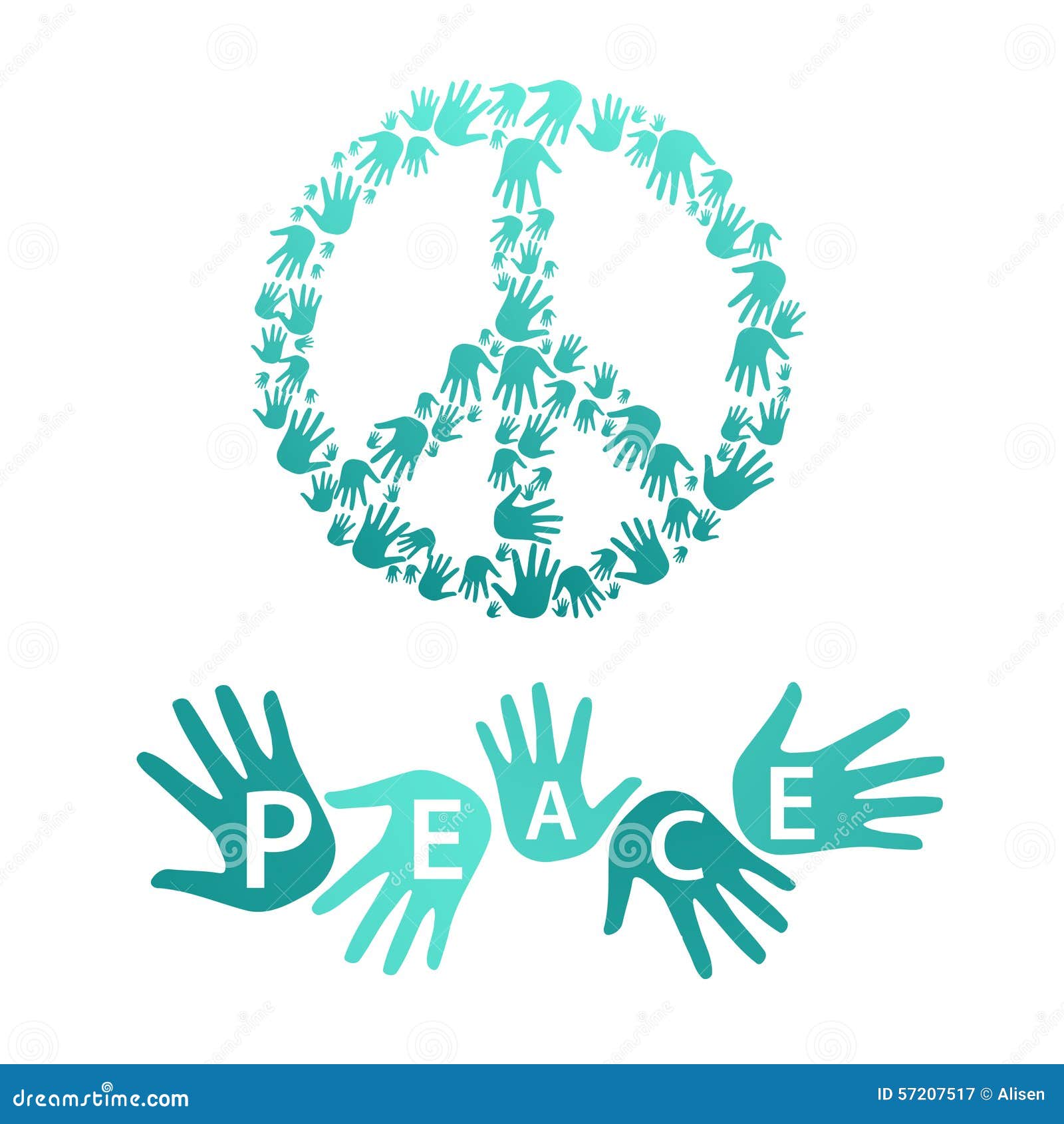 Symbole Du Pacifisme Et De La Paix Illustration de Vecteur ...