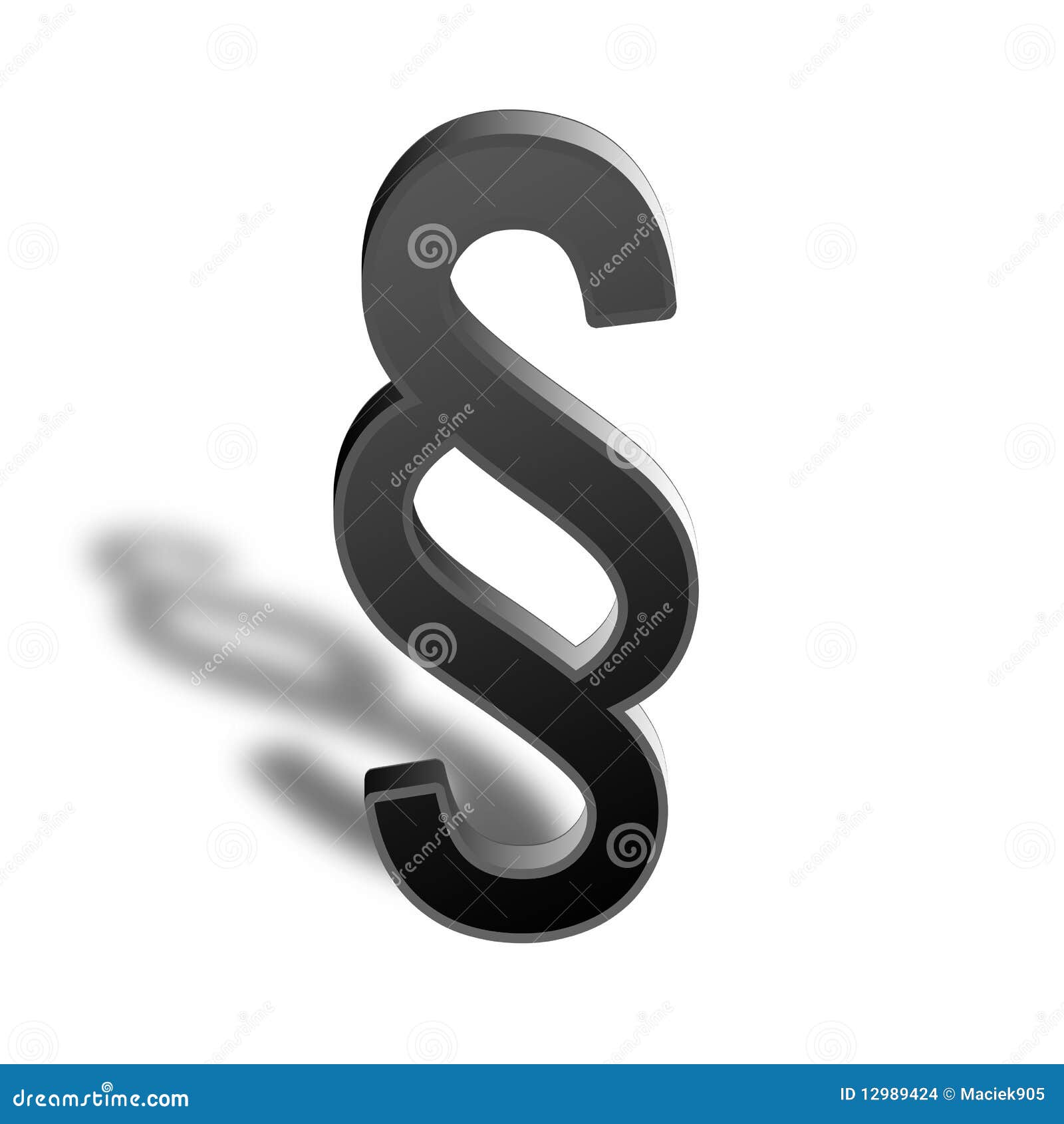 Symbole du paragraphe 3D illustration stock. Illustration du métal ...