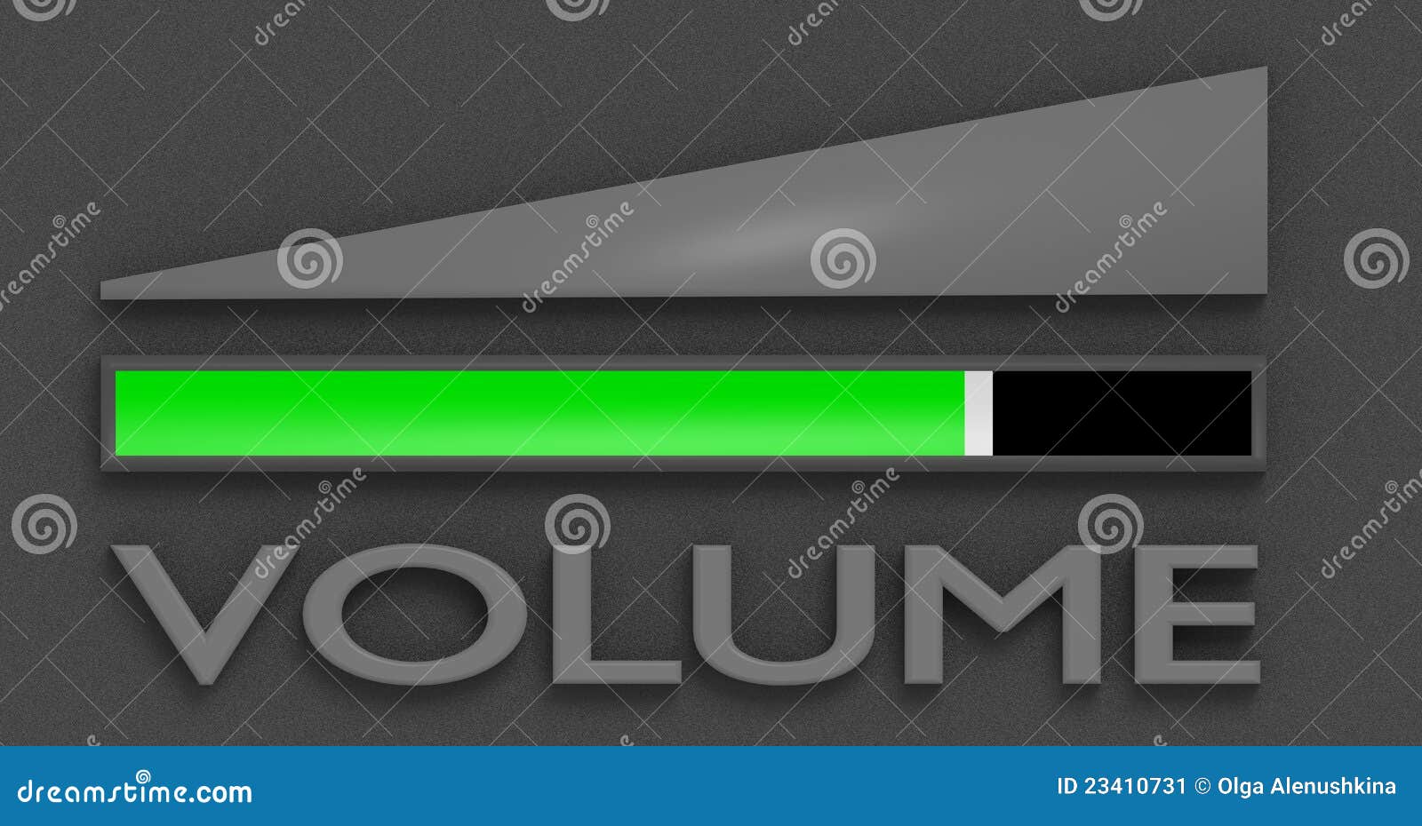 Symbole du volume illustration stock. Illustration du dimensionnel ...