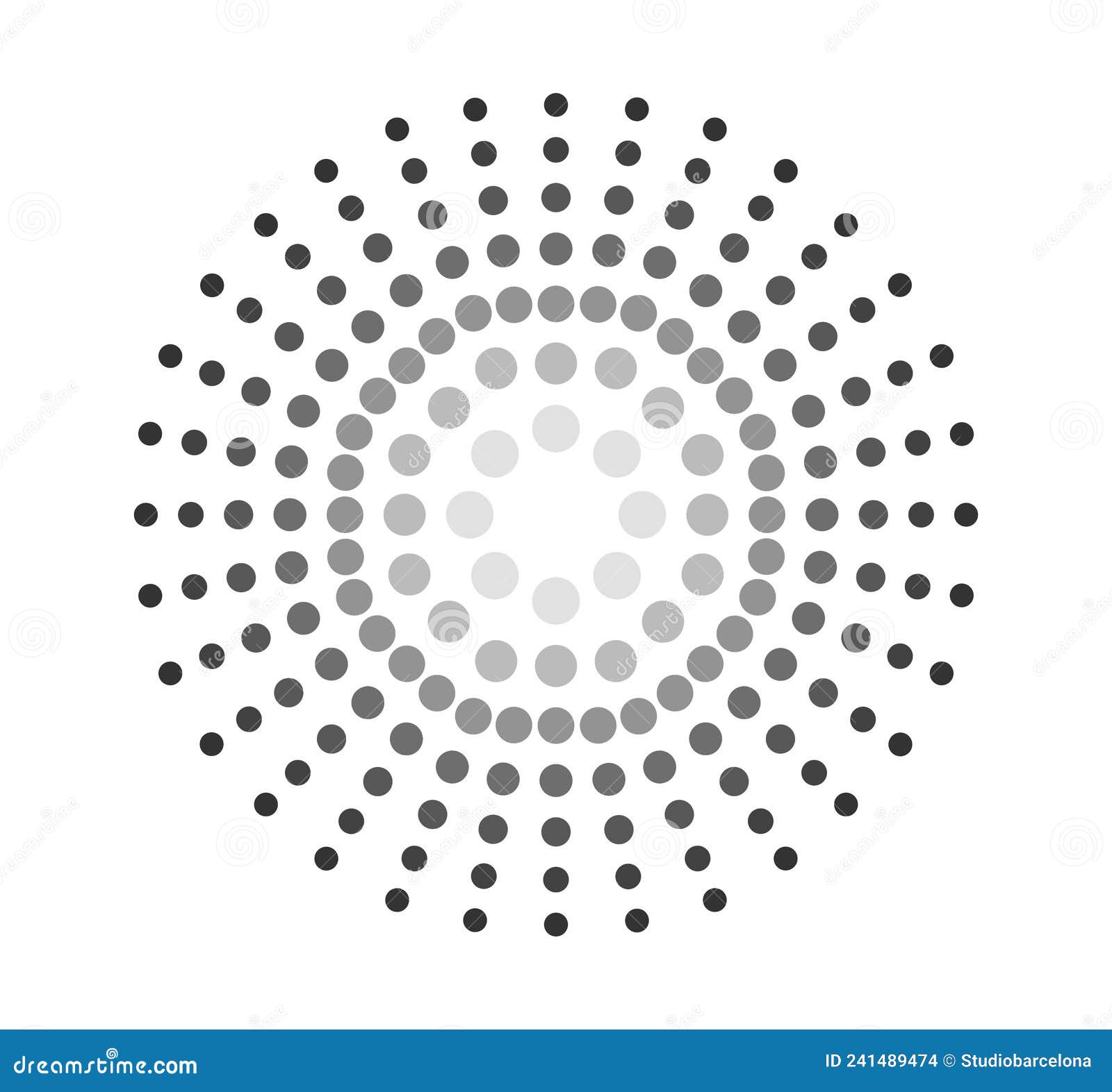 Symbole En Forme De Cercle Abstrait Illustration de Vecteur ...