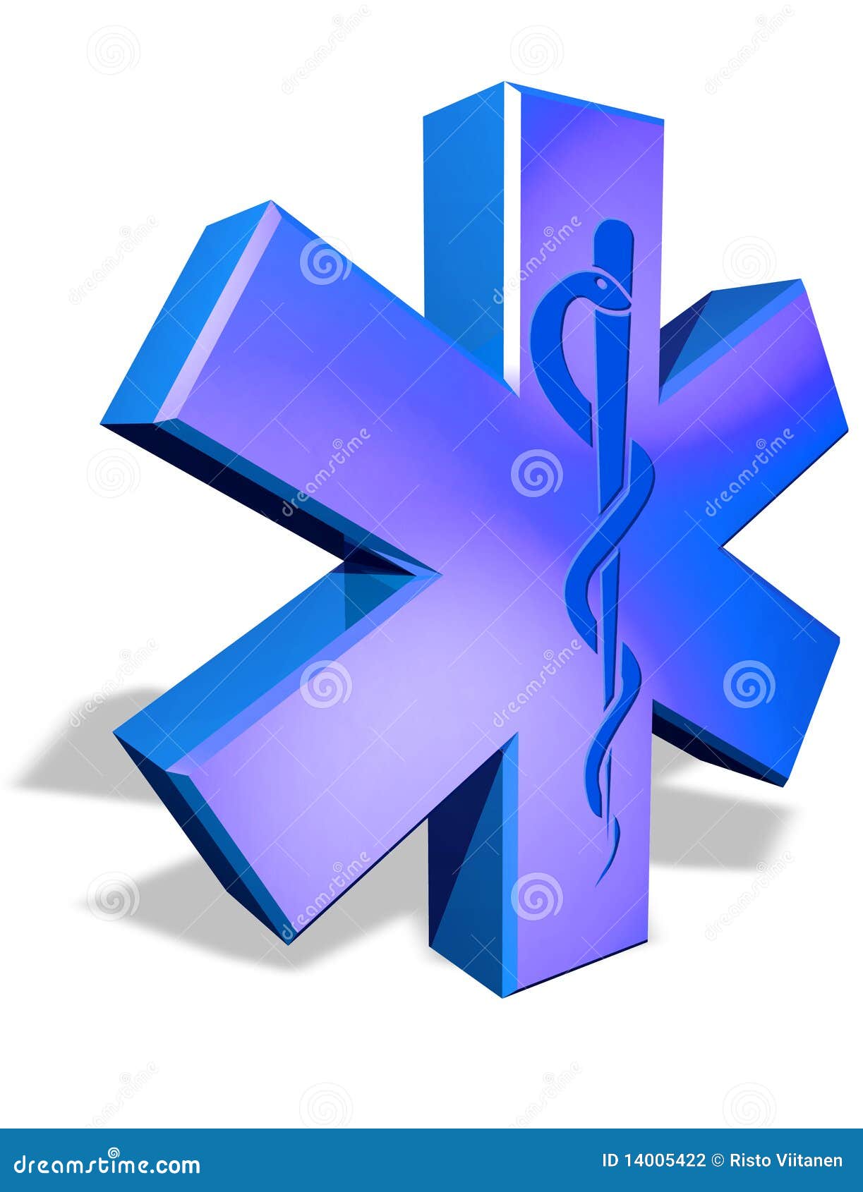 Symbole En Travers Médical Avec Le Serpent De Caducée Illustration Stock - Illustration du ...