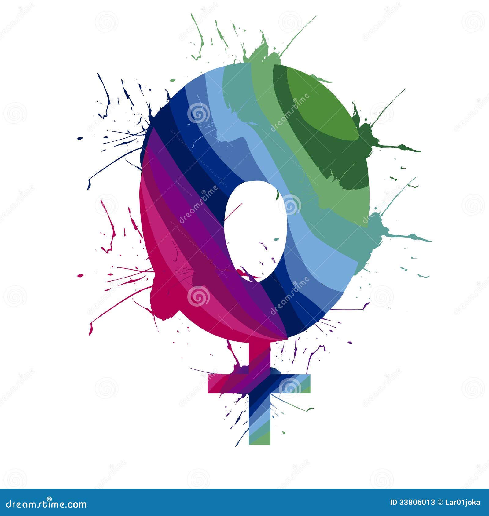 Symbole femelle illustration de vecteur. Illustration du signe - 33806013