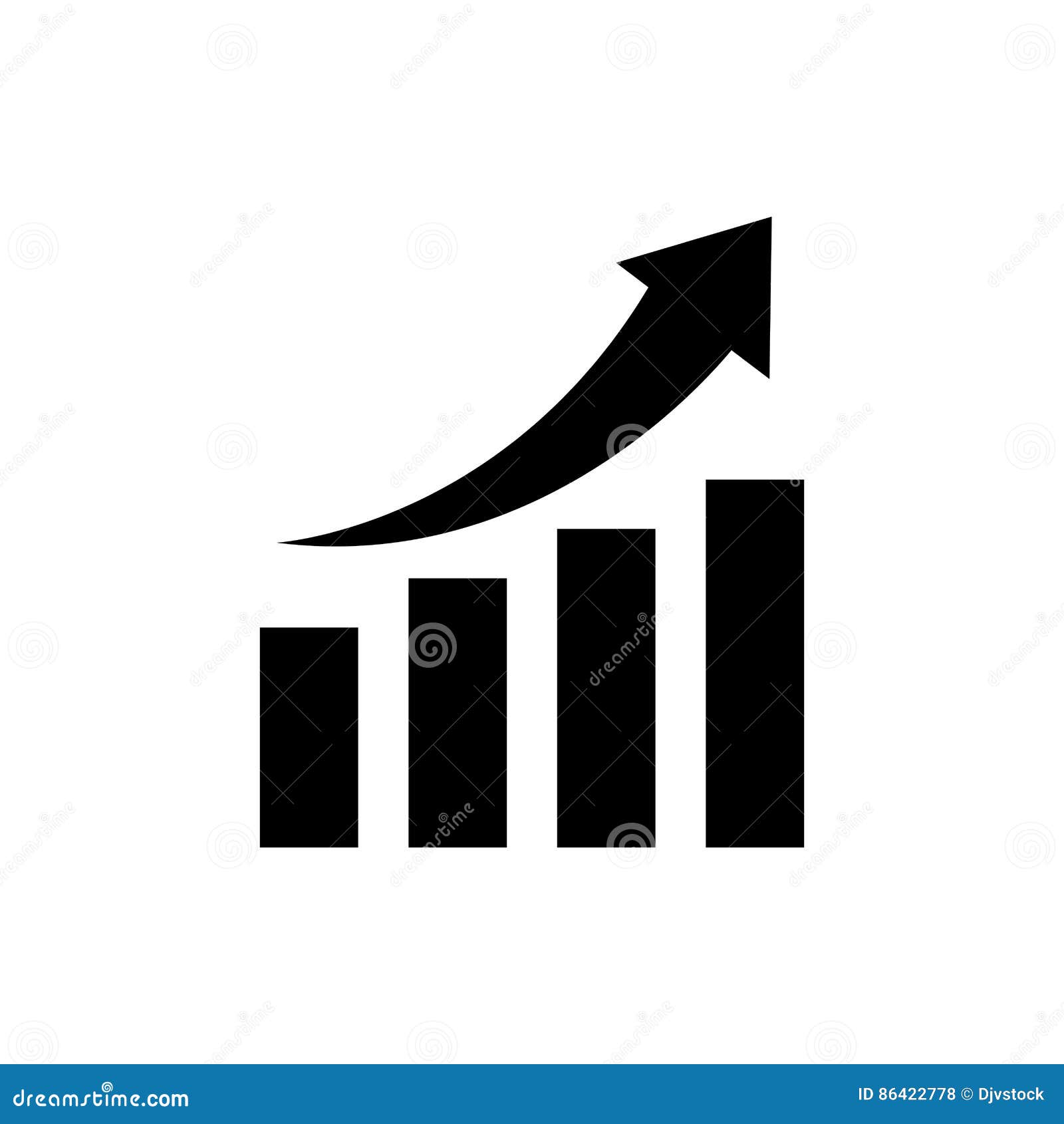 Symbole Financier De Croissance Illustration Stock - Illustration du ...