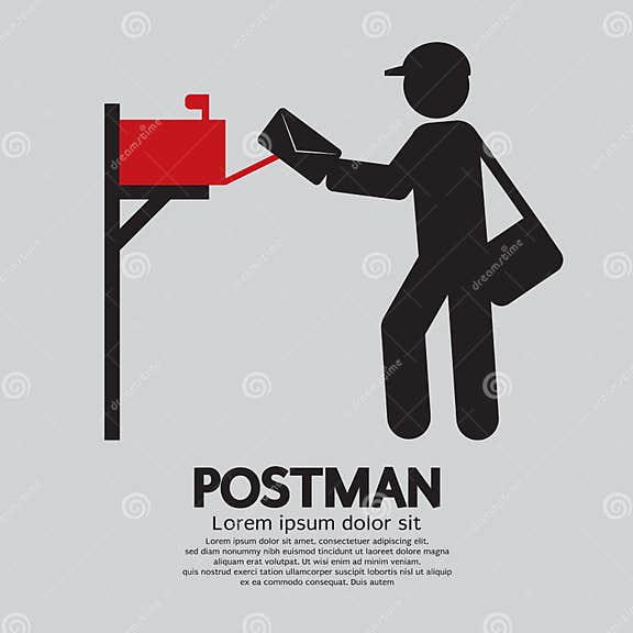 Symbole Graphique De Facteur Illustration de Vecteur - Illustration du ...