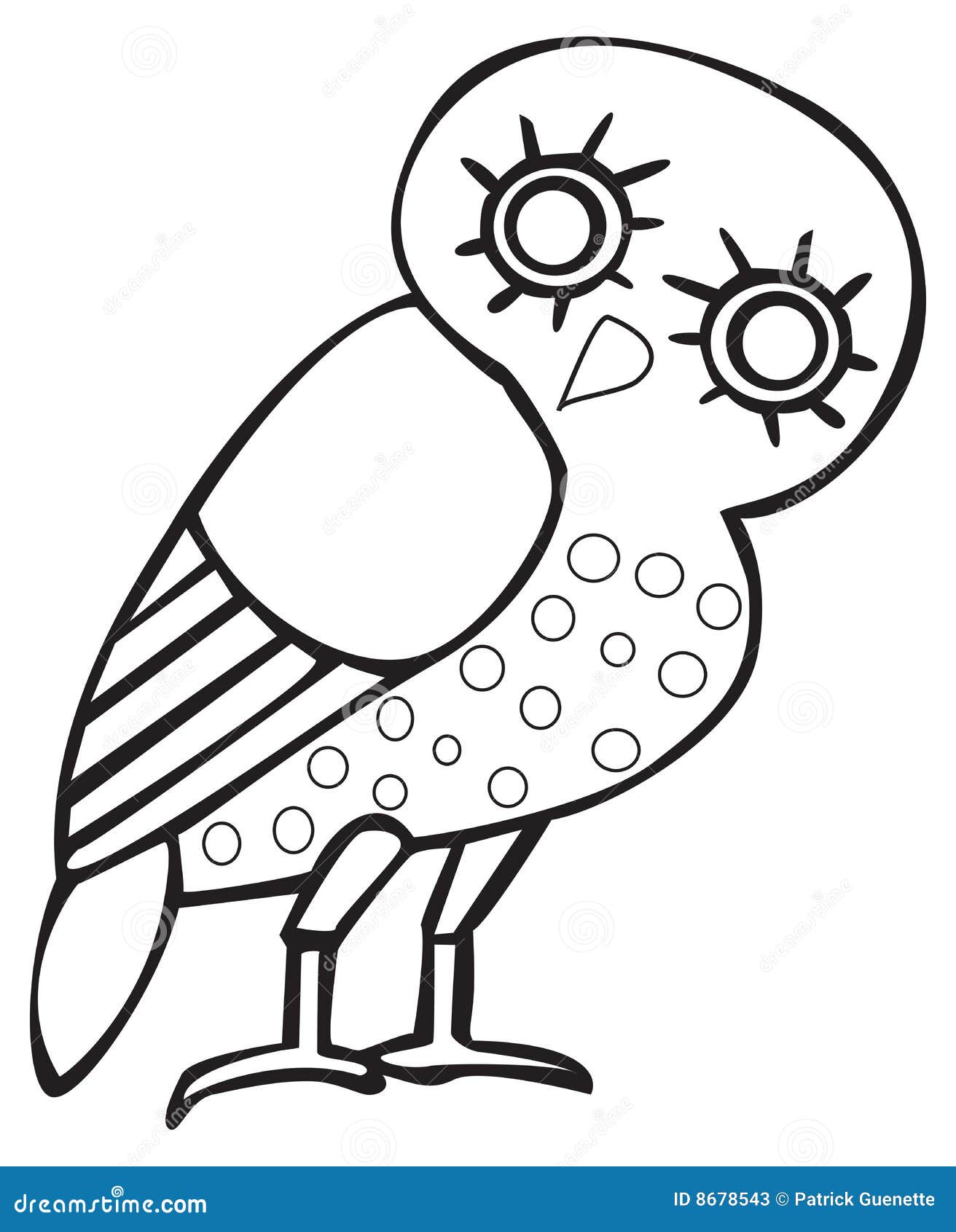 Symbole Grec De Signe De Hibou Illustration de Vecteur - Illustration ...