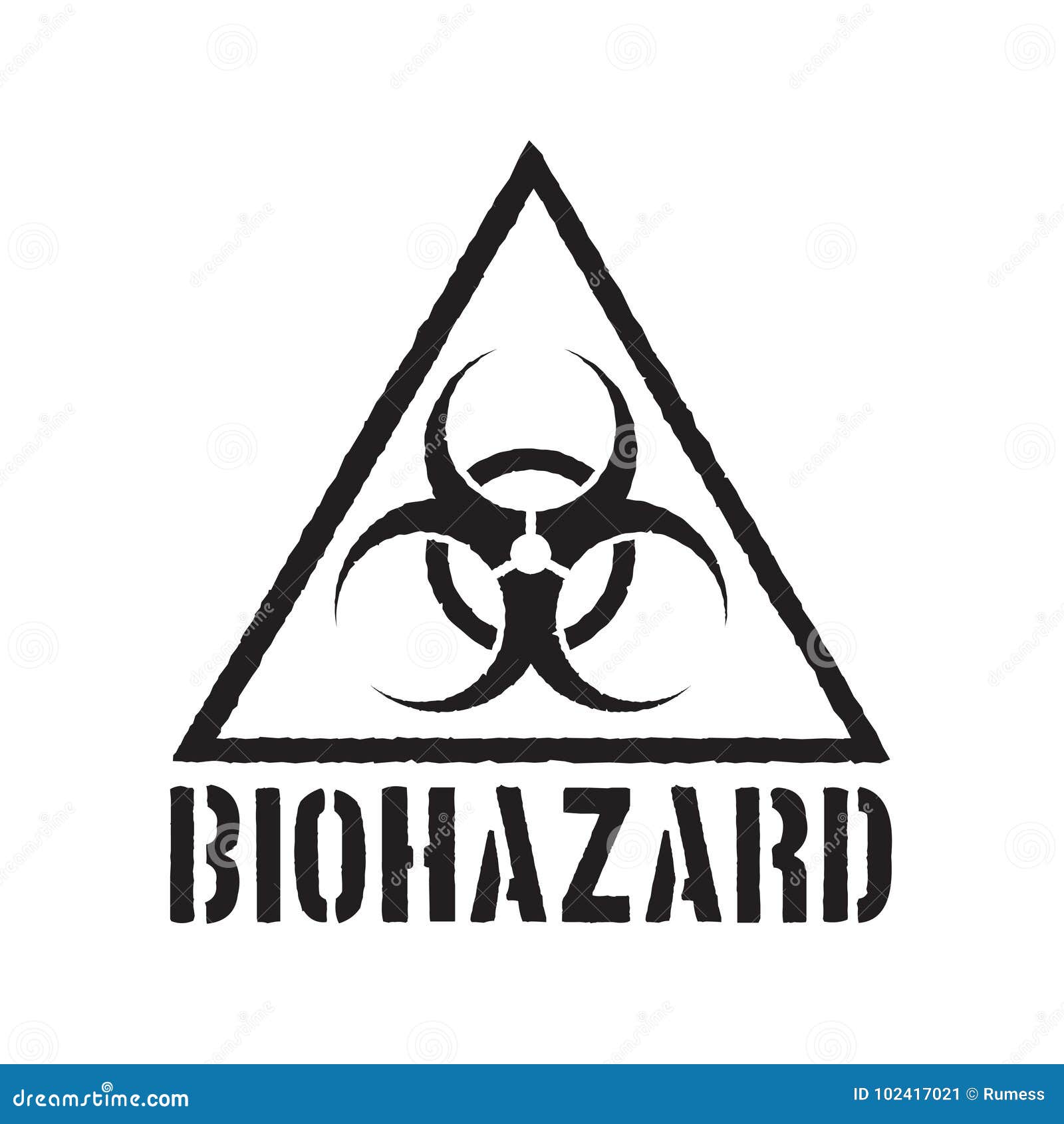 Symbole Grunge De Biohazard Illustration de Vecteur - Illustration du ...